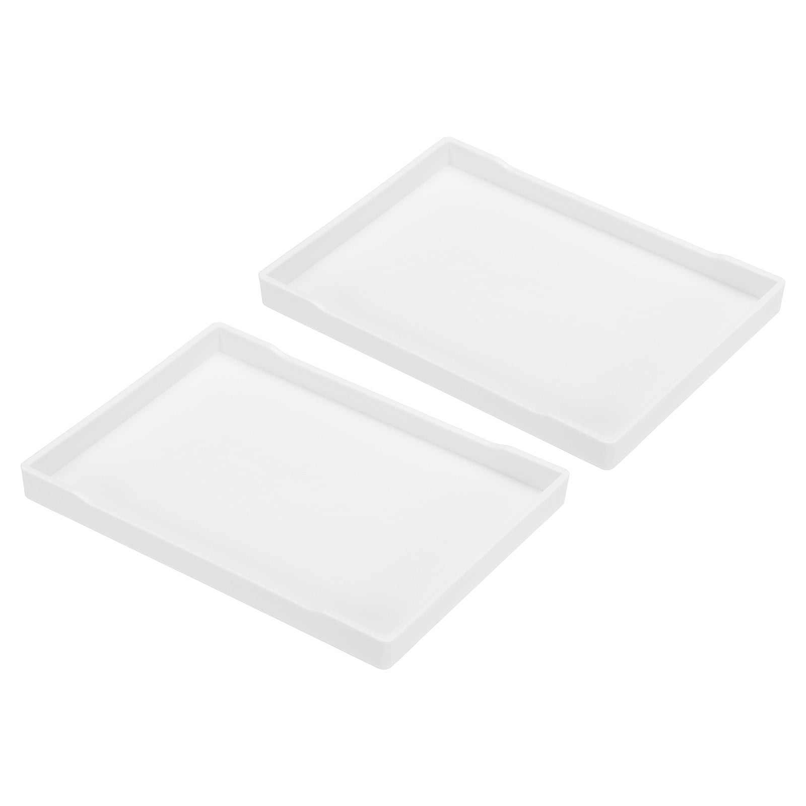 Uxcell 10x7" Fast Food Tray, 2 Pack Plastic Multi-Purpose Rectangle ...