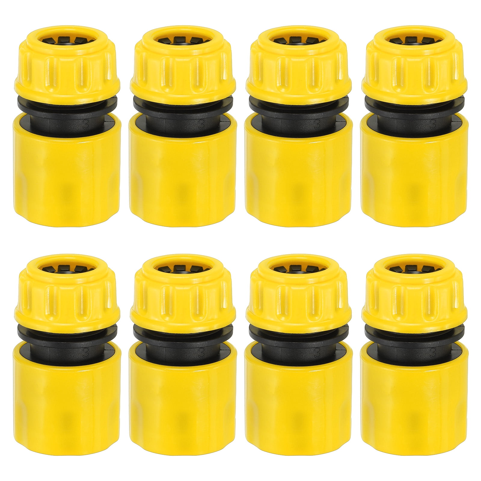 Uxcell 11/16" Hose Repair Connector Extender, 8Pcs Plastic Garden Hose ...