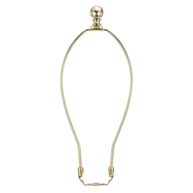 Uxcell 11.5 inch Lamp Harp Kit with Finial Lamp Shade Holder Gold Tone ...