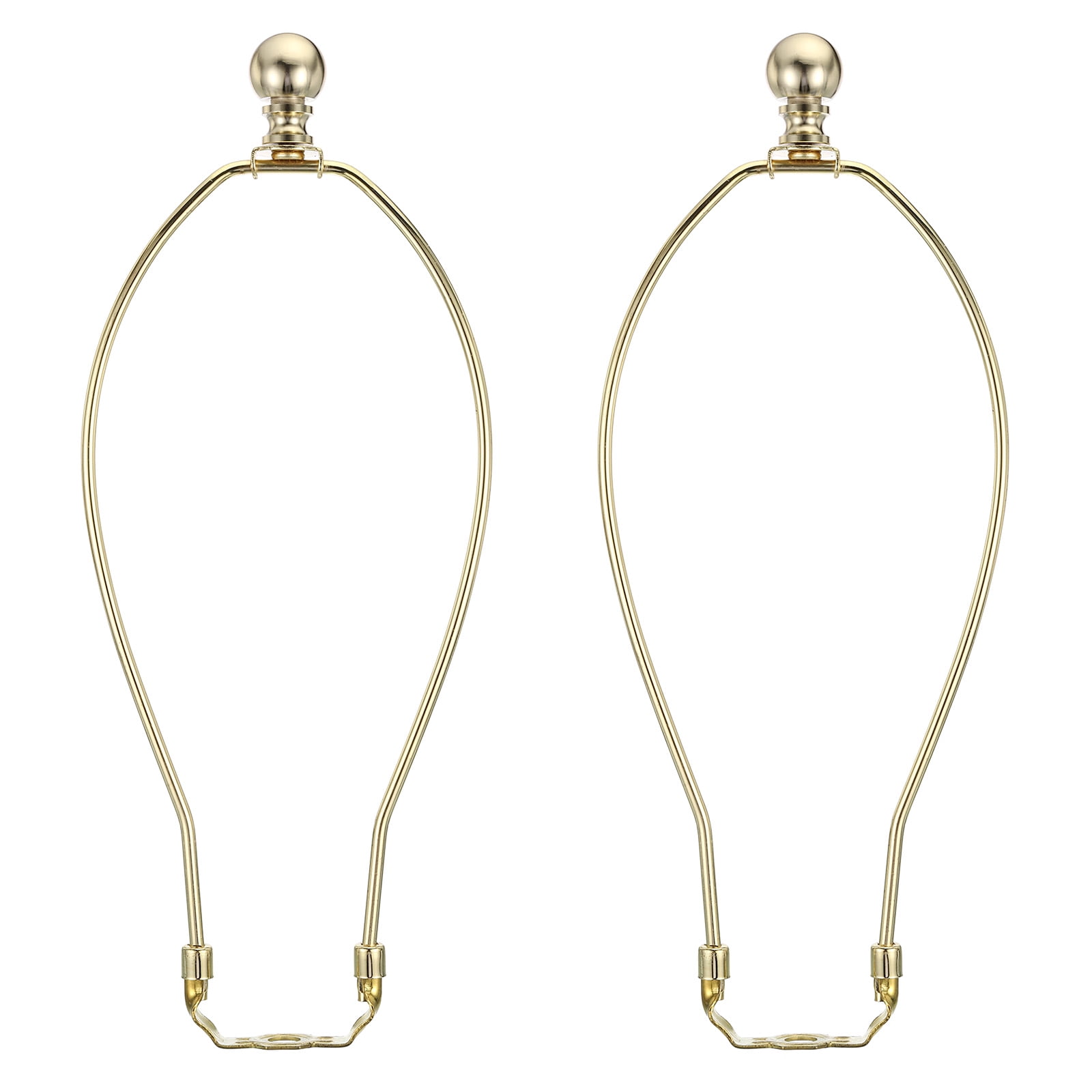 Uxcell 11.5 Inch Lamp Harp Kit with Finial Lamp Shade Holder Gold Tone ...