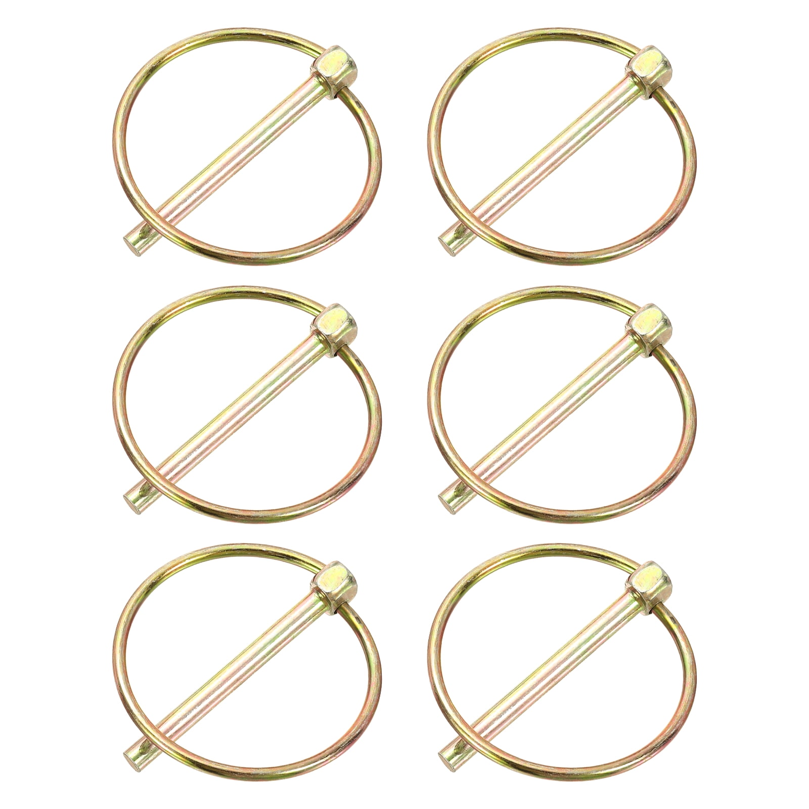 Uxcell 11/64" x 1-9/16" Lynch Pin with Ring, 6 Pcs Heavy Duty Round ...