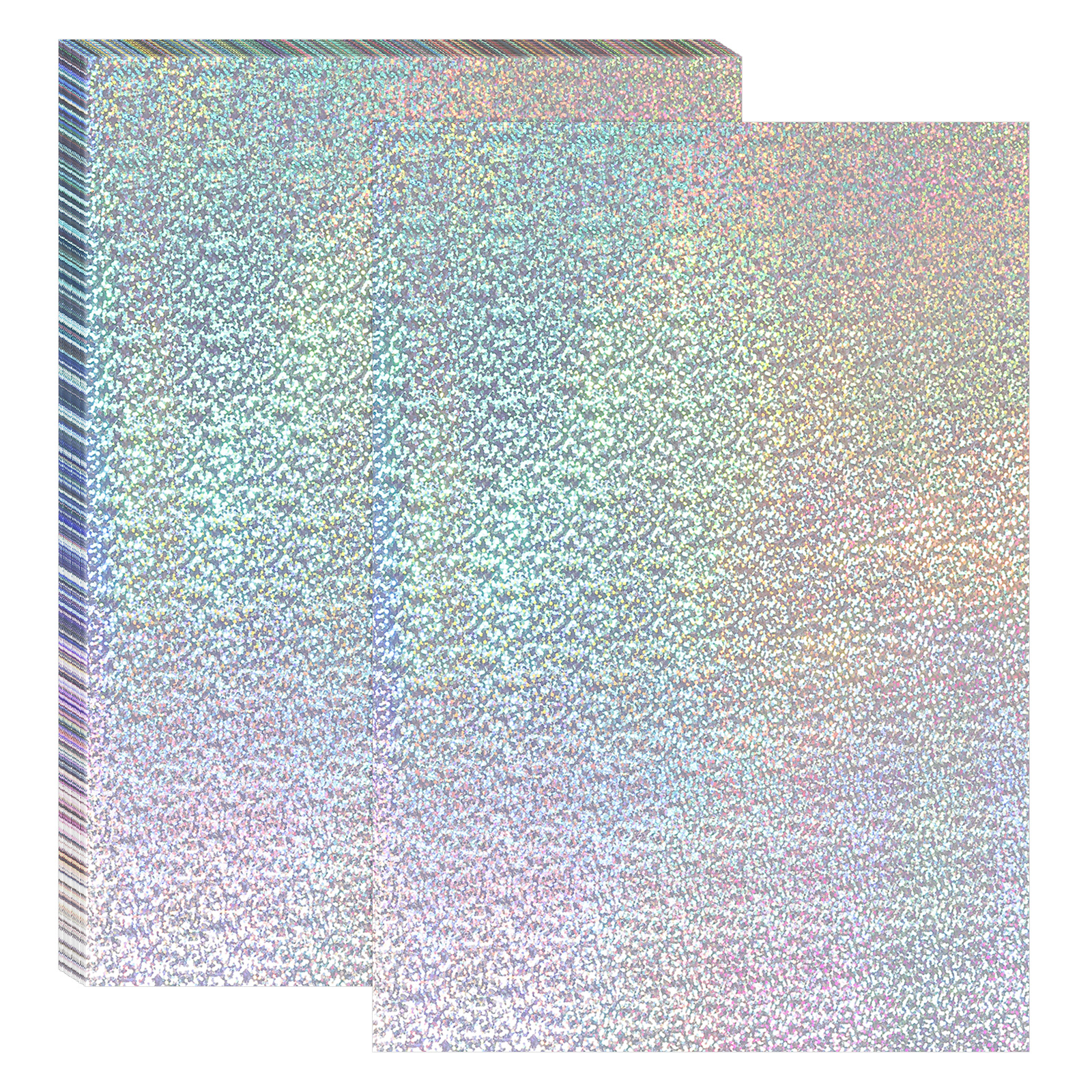 Uxcell Hot Stamping Foil Paper Sheet Laser Spot Silver - Walmart.com