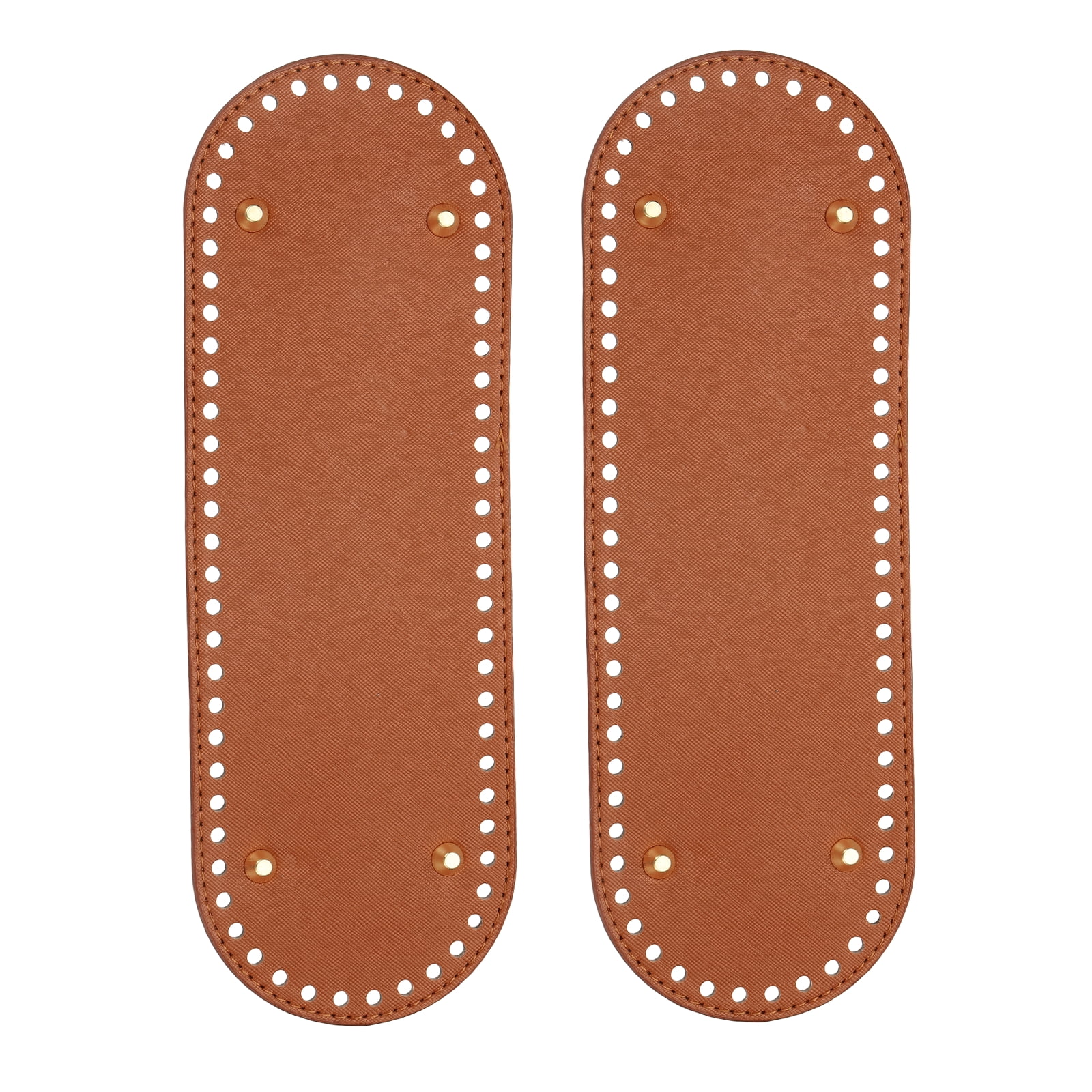 Uxcell 11.8 in x 3.9 in Leather Bag Bases for Crochet, 2 Pack Oval ...