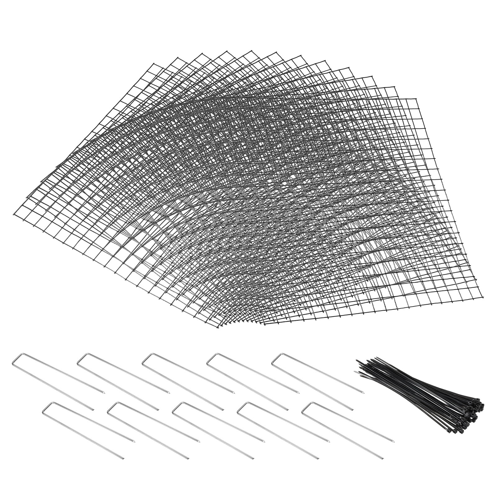 Uxcell 11.8"x11.8" Small Wire Plant Protectors Garden Square Wire Plant ...