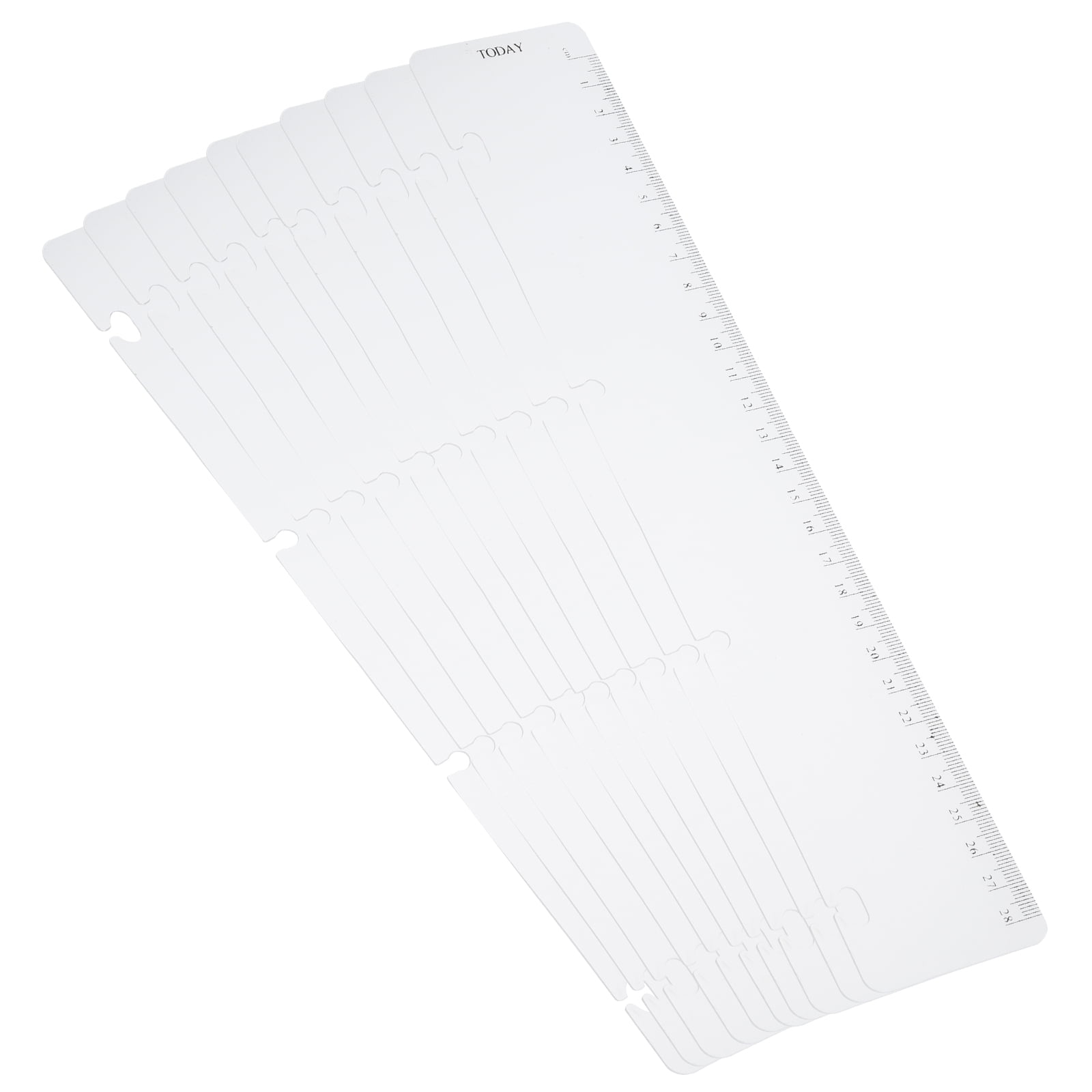 Uxcell 11.8"x2.2" Bookmark Ruler Snap-in Ruler Measuring Tools for A4 ...