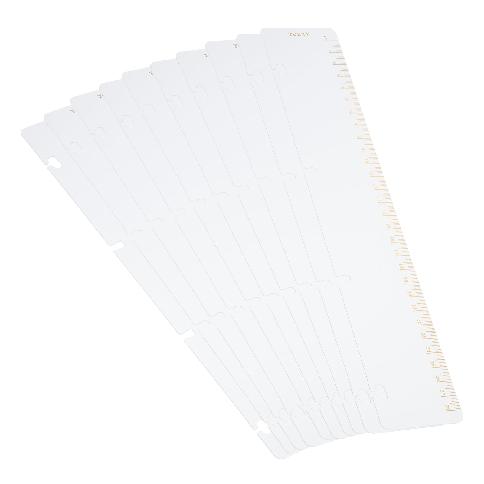 Uxcell 11.8"x2.2" Bookmark Ruler Snap-in Ruler Measuring Tools for A4 ...