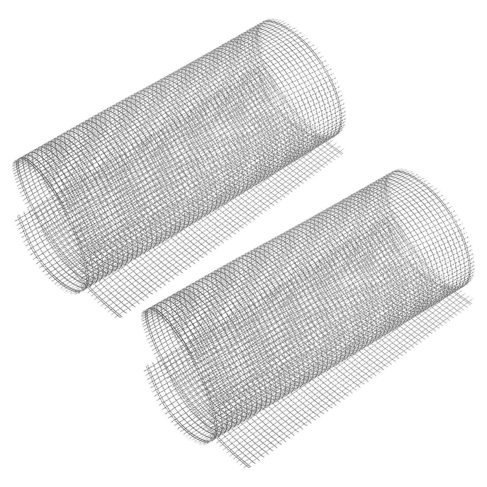 Uxcell 11.8"x23.6" Stainless Steel Woven Wire Mesh 5 Mesh Security ...