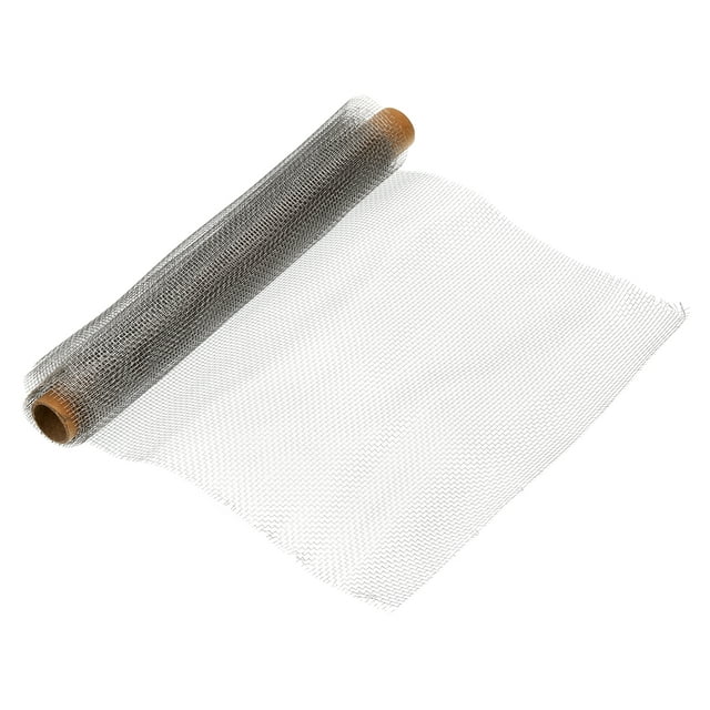 Uxcell 11.8"x3.3ft 304 Stainless Steel Wire Mesh Screen, 10 Mesh Woven ...