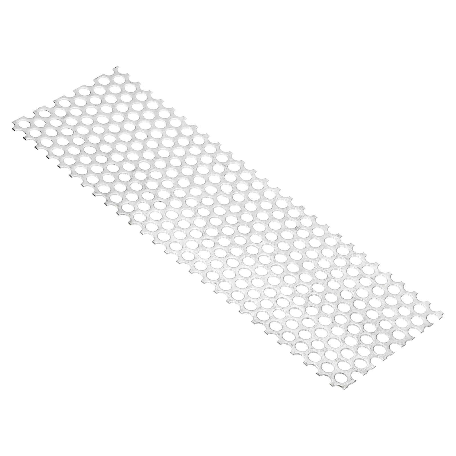 Uxcell 11.8"x4" 304 Stainless Steel Perforated Sheet, 0.32" Hole Metal ...