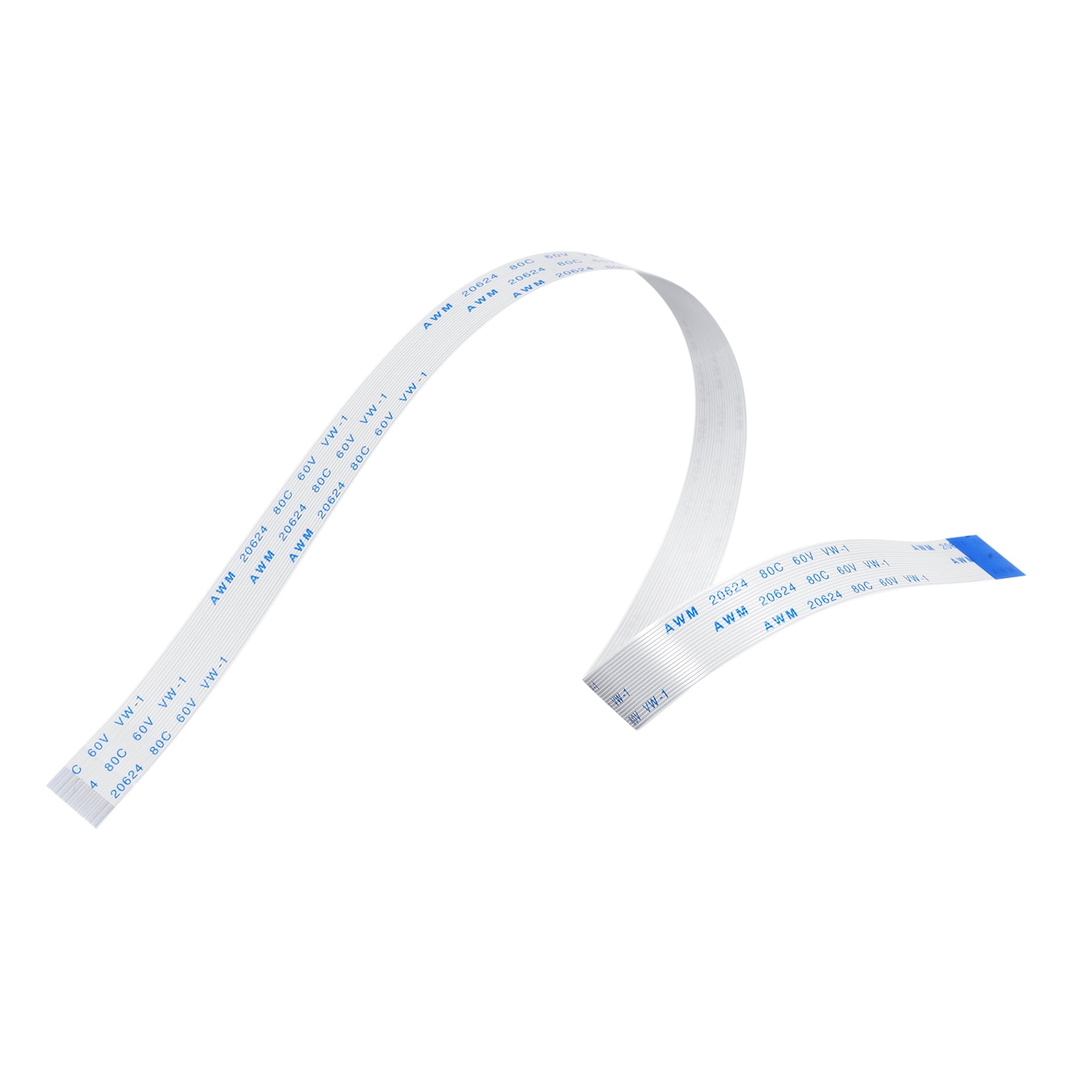 Uxcell 11.81'' 20 Pins FFC Ribbon Flat Flexible Cable(B Type) for LCD ...