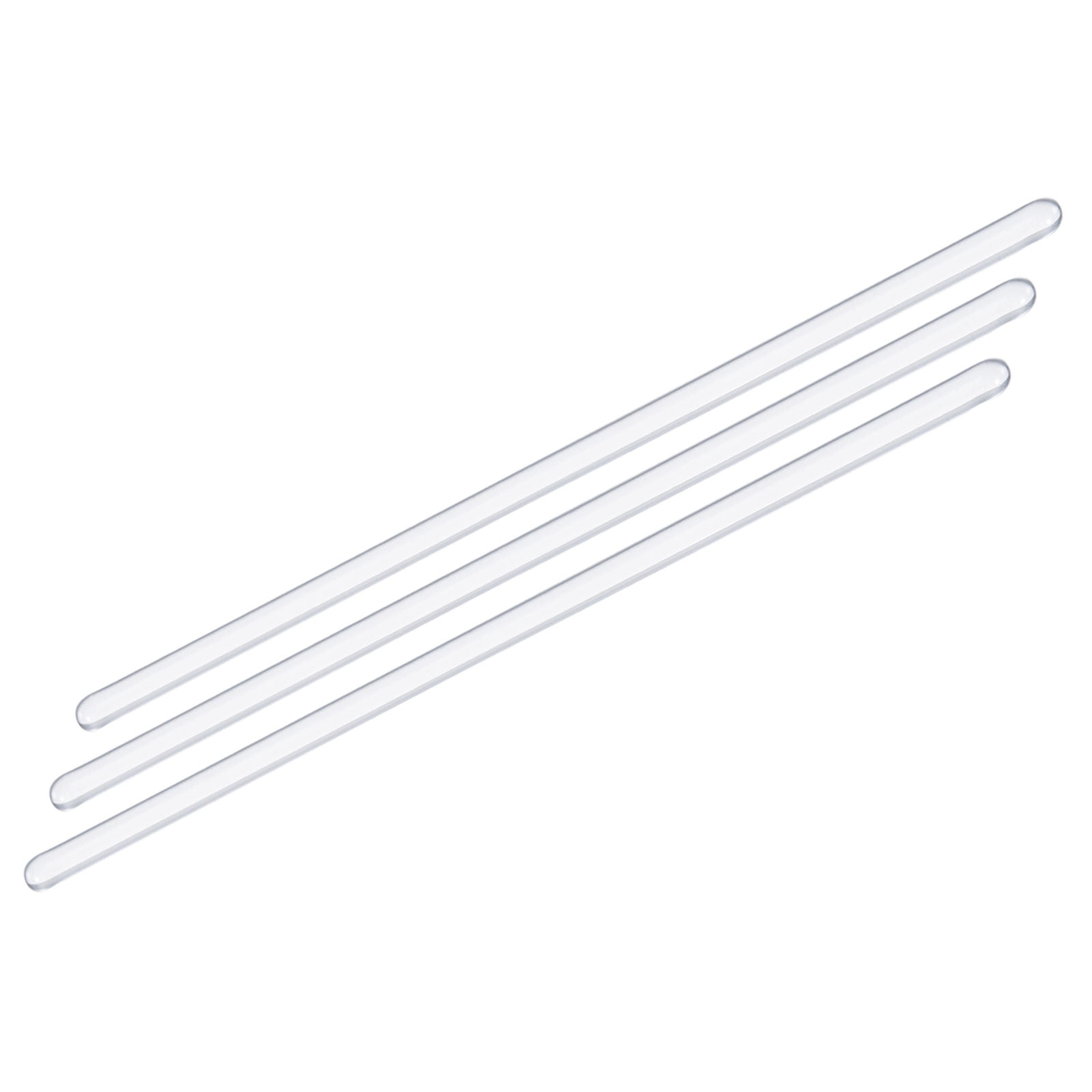 Uxcell 11.81" length 8mm Dia Borosilicate Glass Stick Stir Rod Mixing ...
