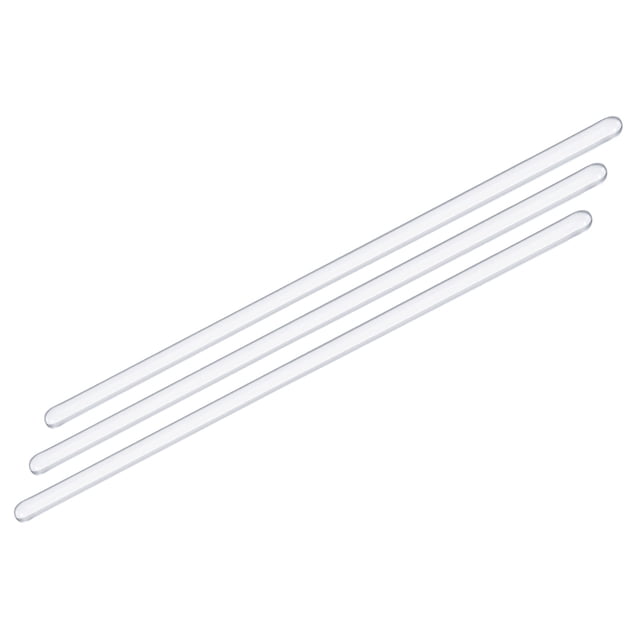 Uxcell 11.81" length 8mm Dia Borosilicate Glass Stick Stir Rod Mixing ...