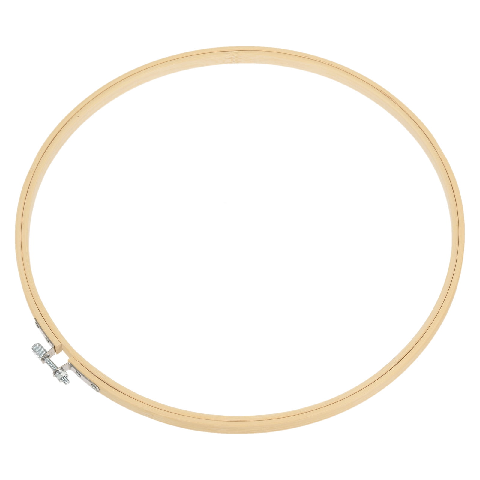 Uxcell 11" Round Bamboo Embroidery Hoop Circle Cross-Stitch Ring, 6 ...