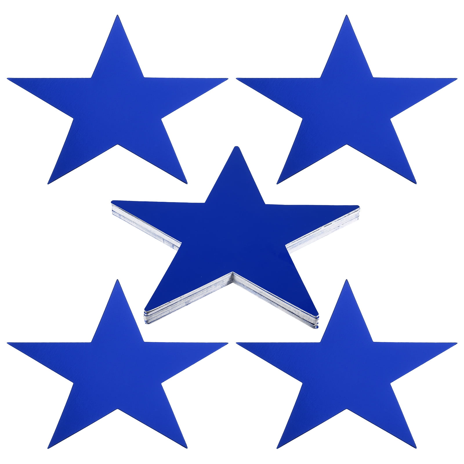 Uxcell 11" Star Cutouts, 48 Pack Star Cutout Double Printed Paper Stars ...