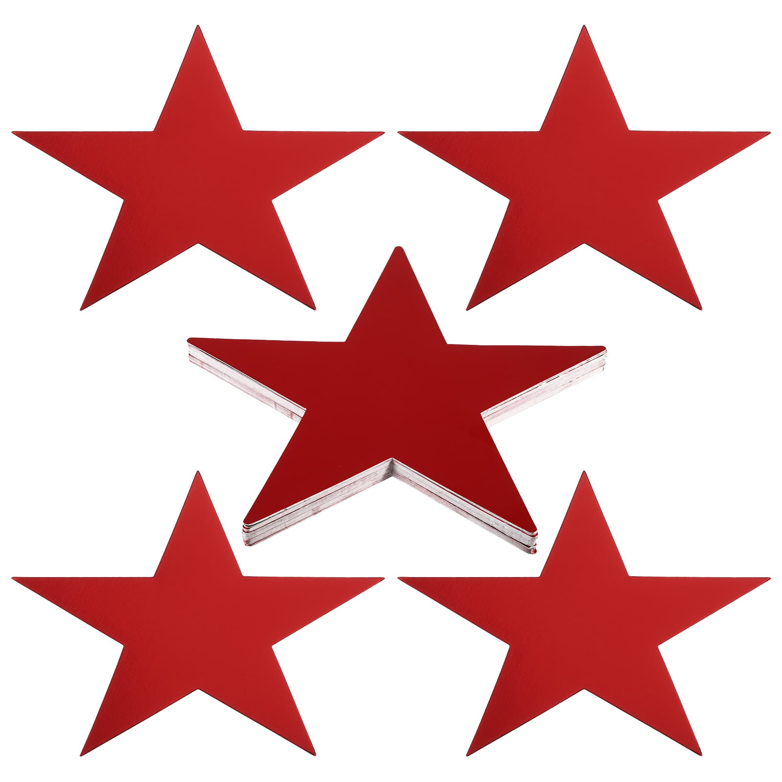 Uxcell 11" Star Cutouts, 48 Pack Star Cutout Double Printed Paper Stars ...