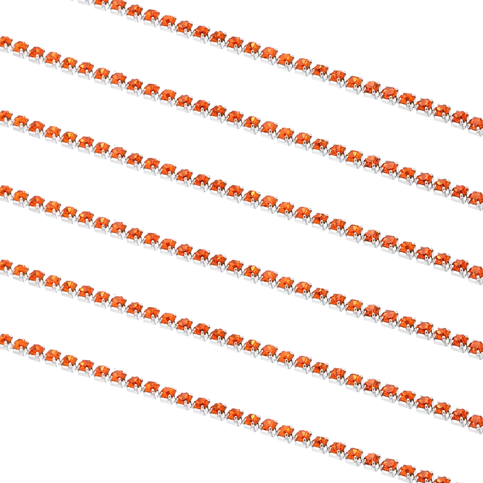 Uxcell 11 Yard/10m Crystal Rhinestone Close Chain Trim 2mm Trimming ...