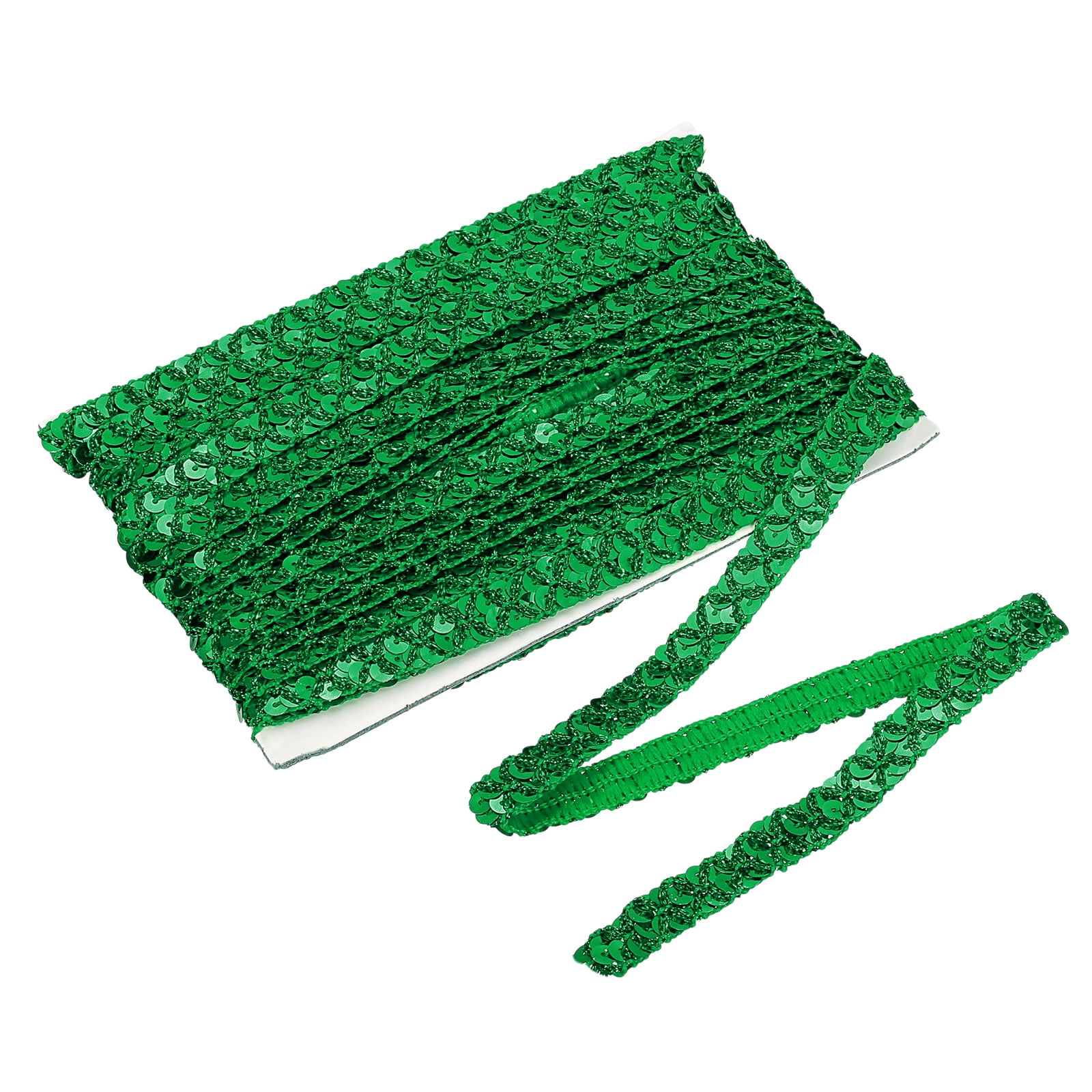 Uxcell 11 Yard Sequins Trim Ribbon 0.6 Inch Sequin Gimp Braid Trim ...