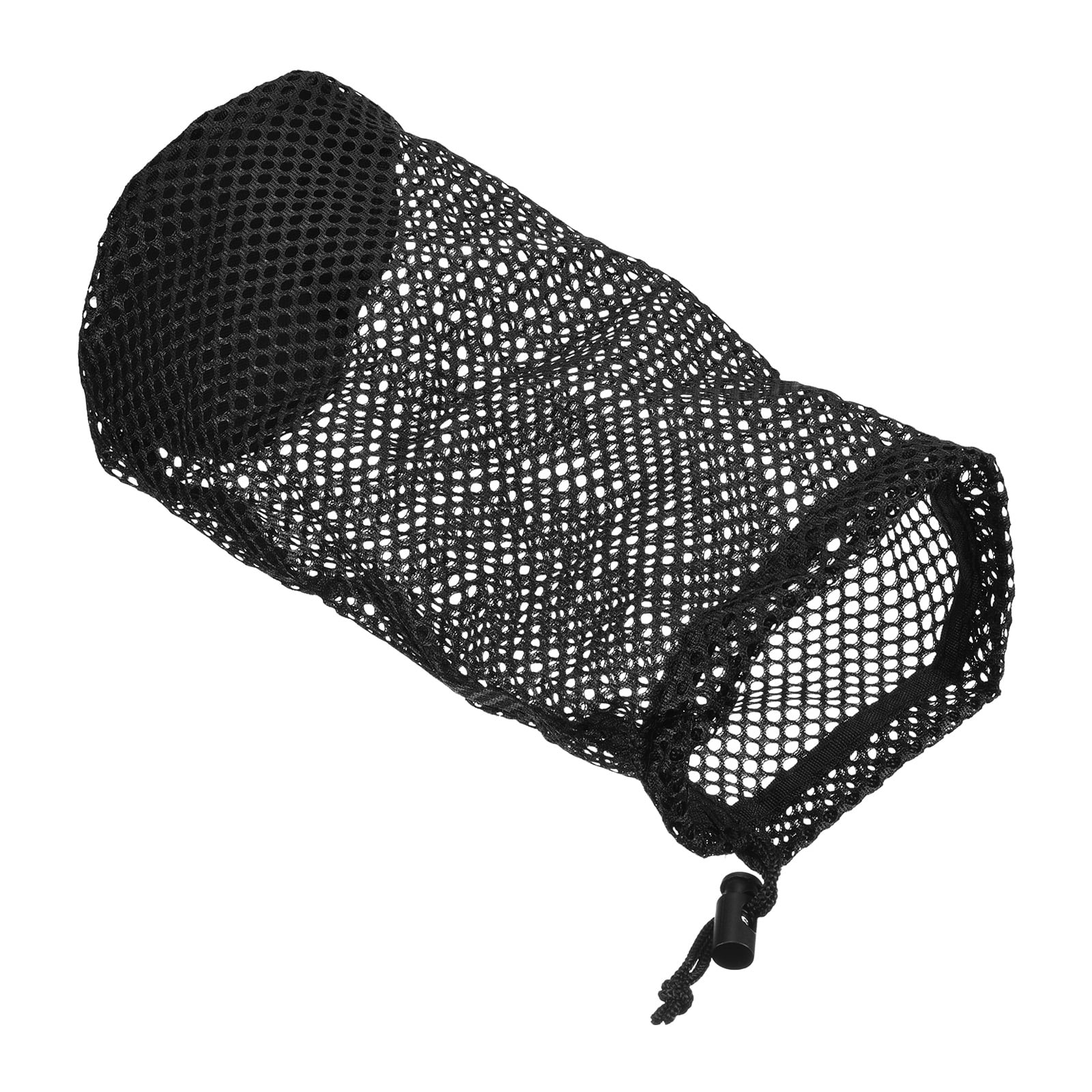 Uxcell 11"x5.5" Nylon Golf Ball Bag, Drawstring Mesh Storage Bag for ...