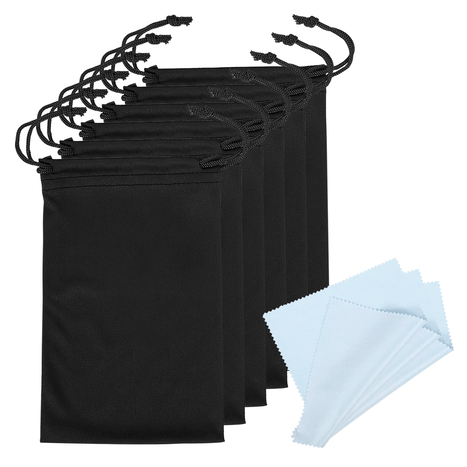 Uxcell 11"x7" Ski Goggle Bag Microfiber Goggle Pouch with Glasses Cloth ...