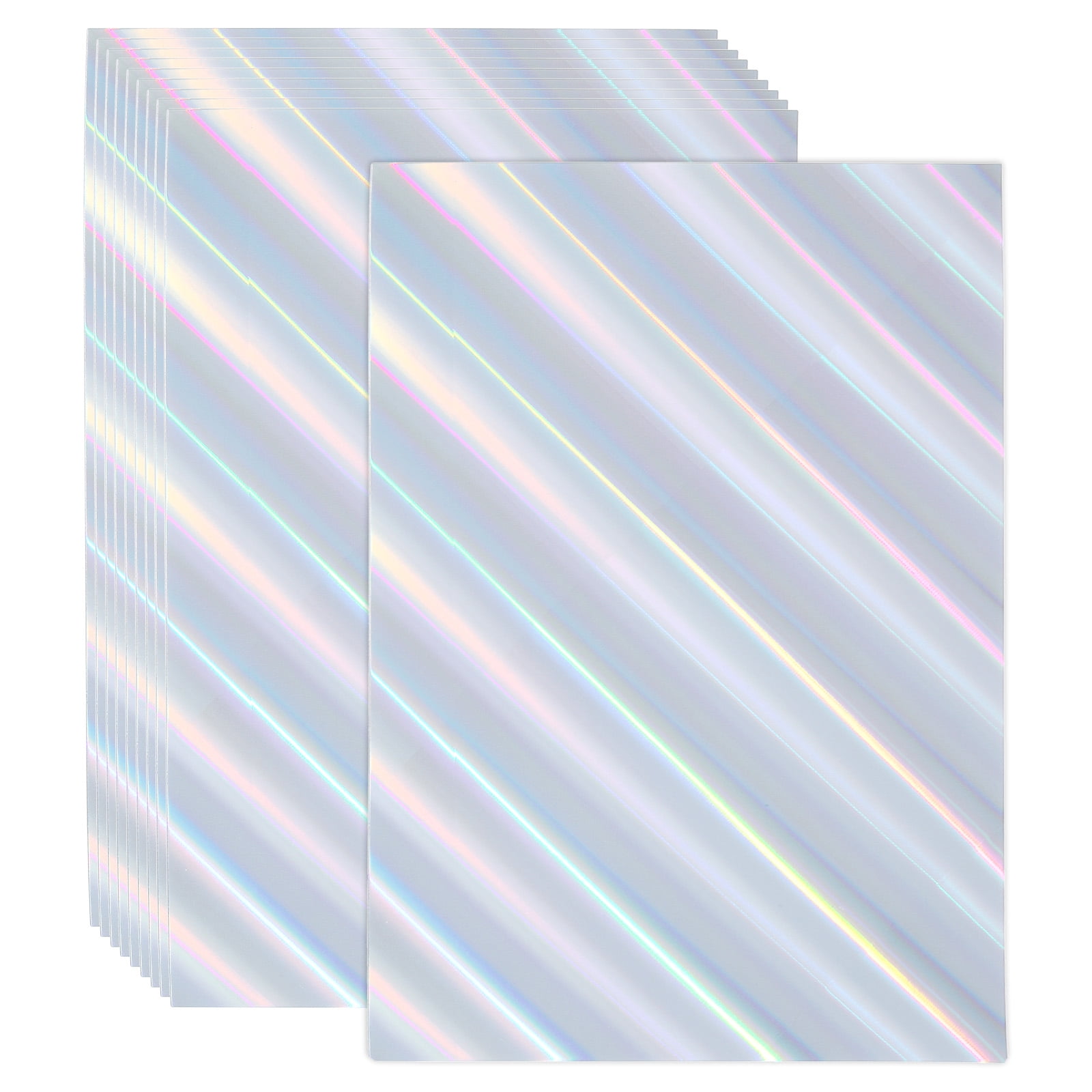 Uxcell 11"x8.5" Holographic Cardstock, 20 Pack Metallic Iridescent ...