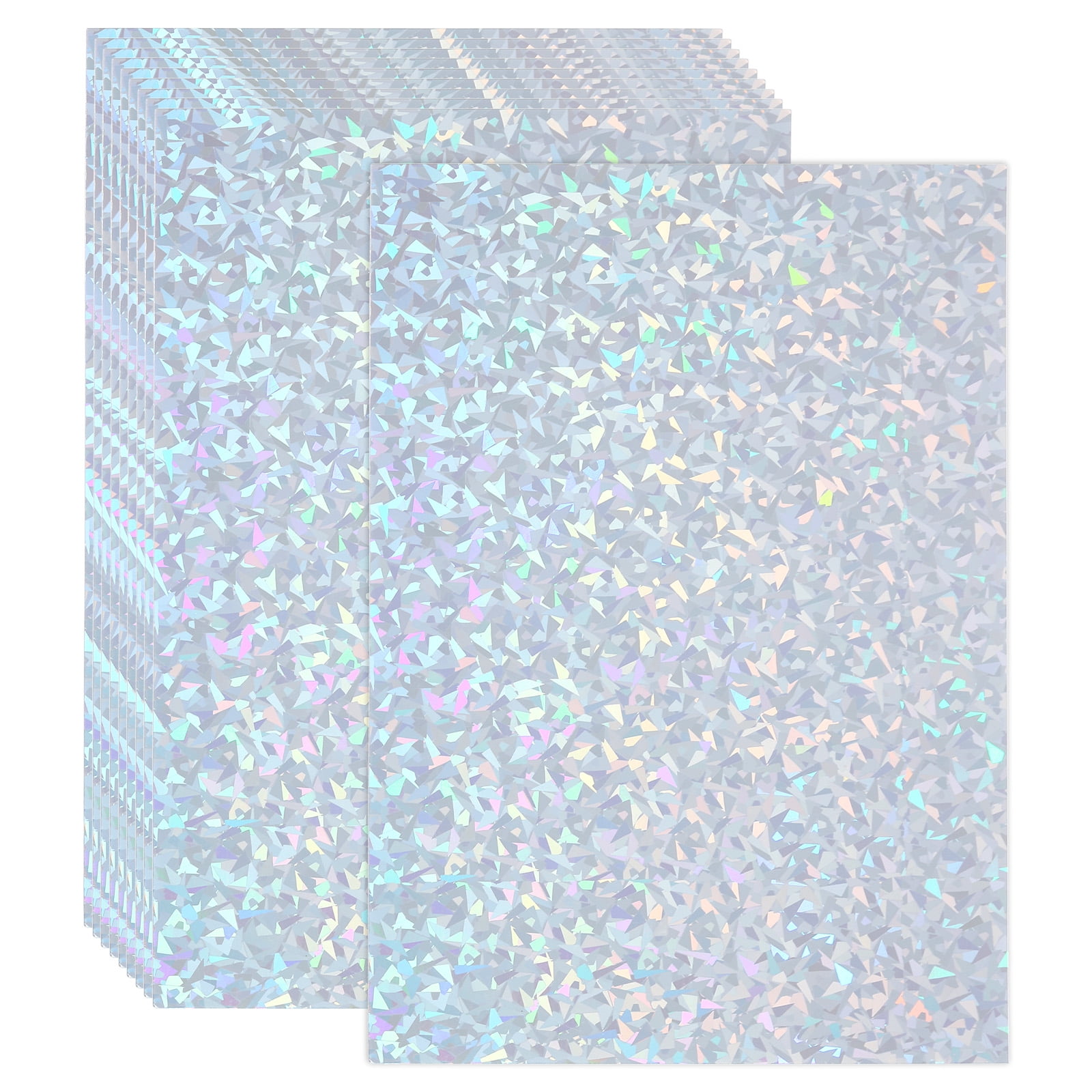Uxcell 11"x8.5" Holographic Cardstock, 40 Pack Metallic Iridescent ...