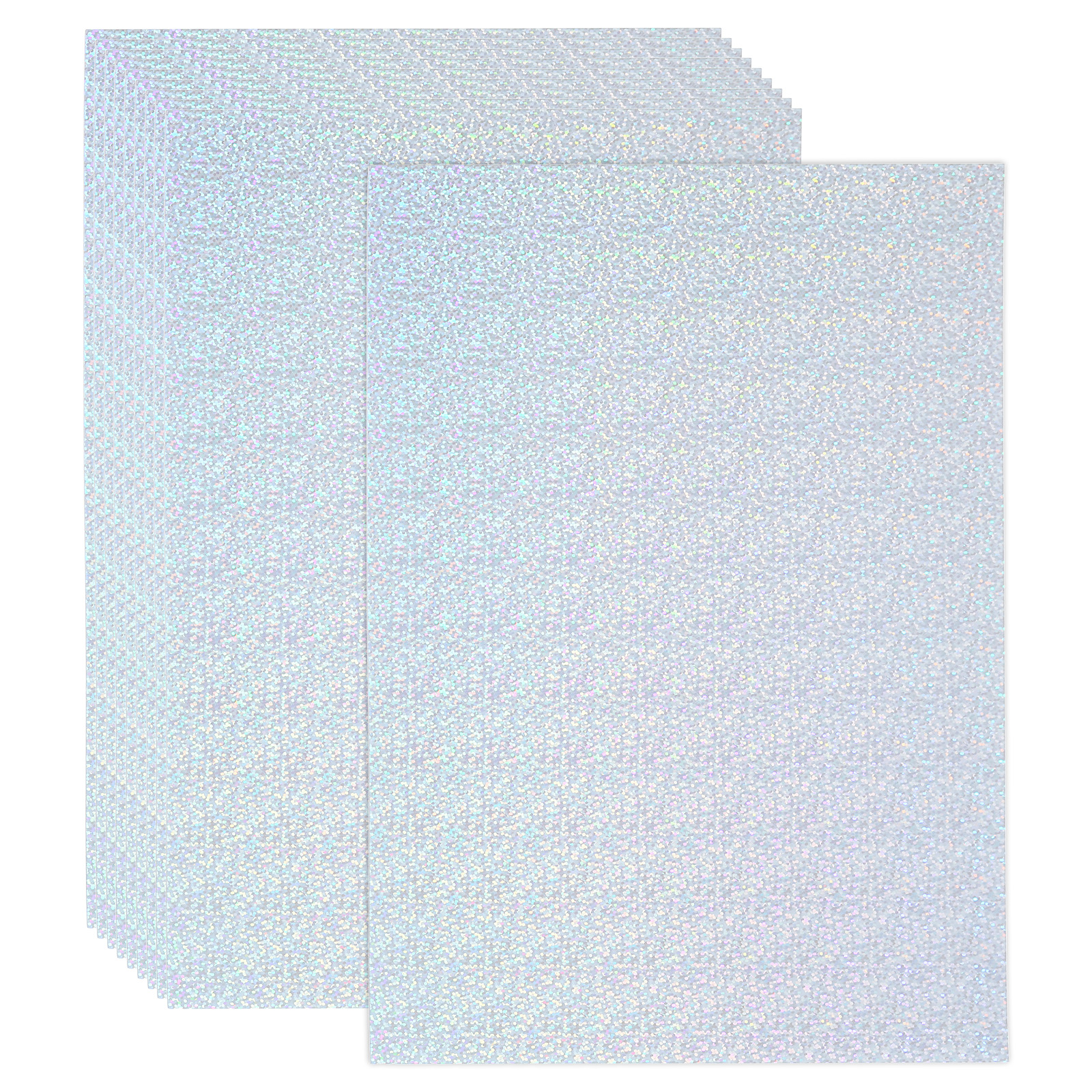 Uxcell 11"x8.5" Holographic Cardstock, 40 Pack Metallic Iridescent ...