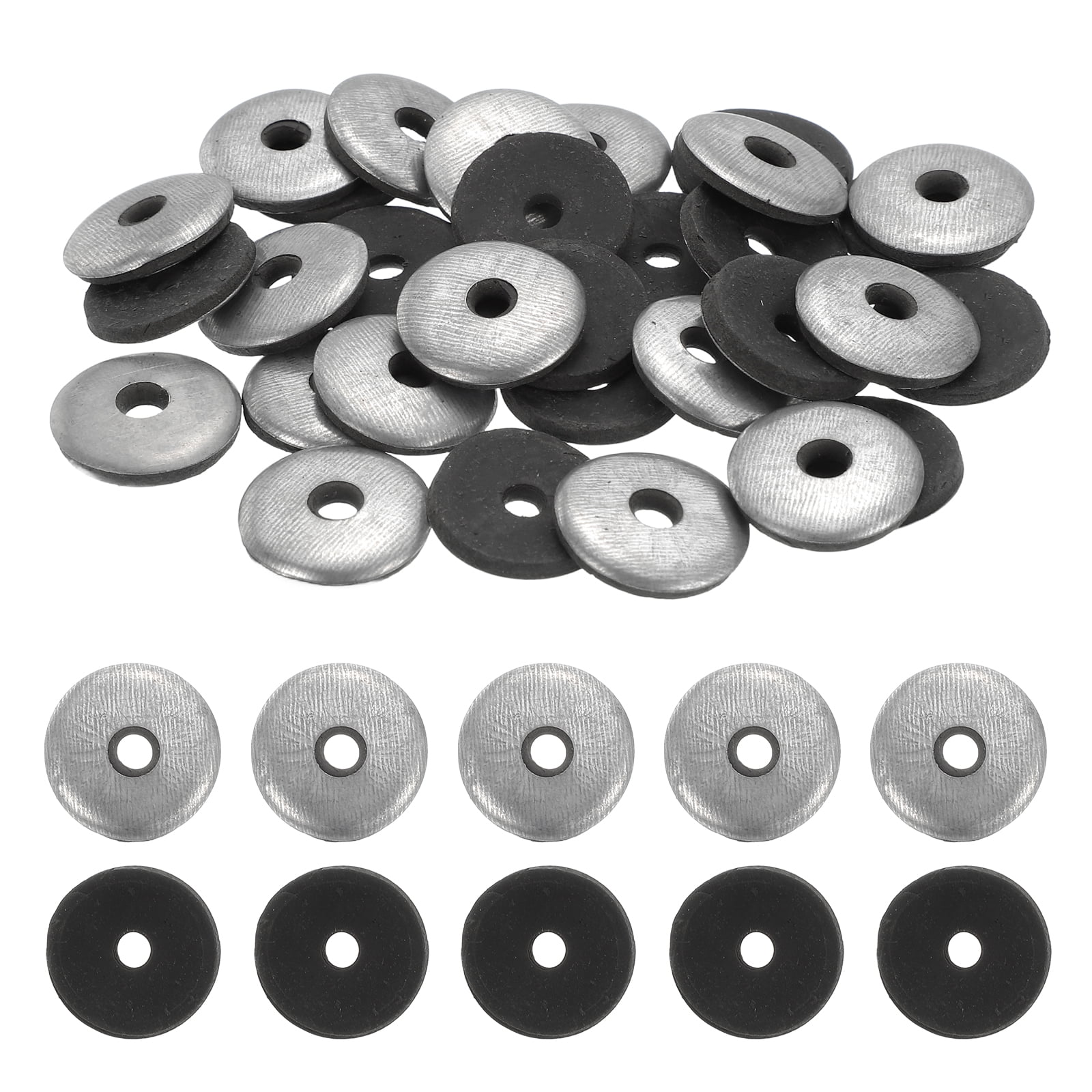 Uxcell 110Pack #10 x 3/4" Carbon Steel EPDM Bonded Sealing Washers ...