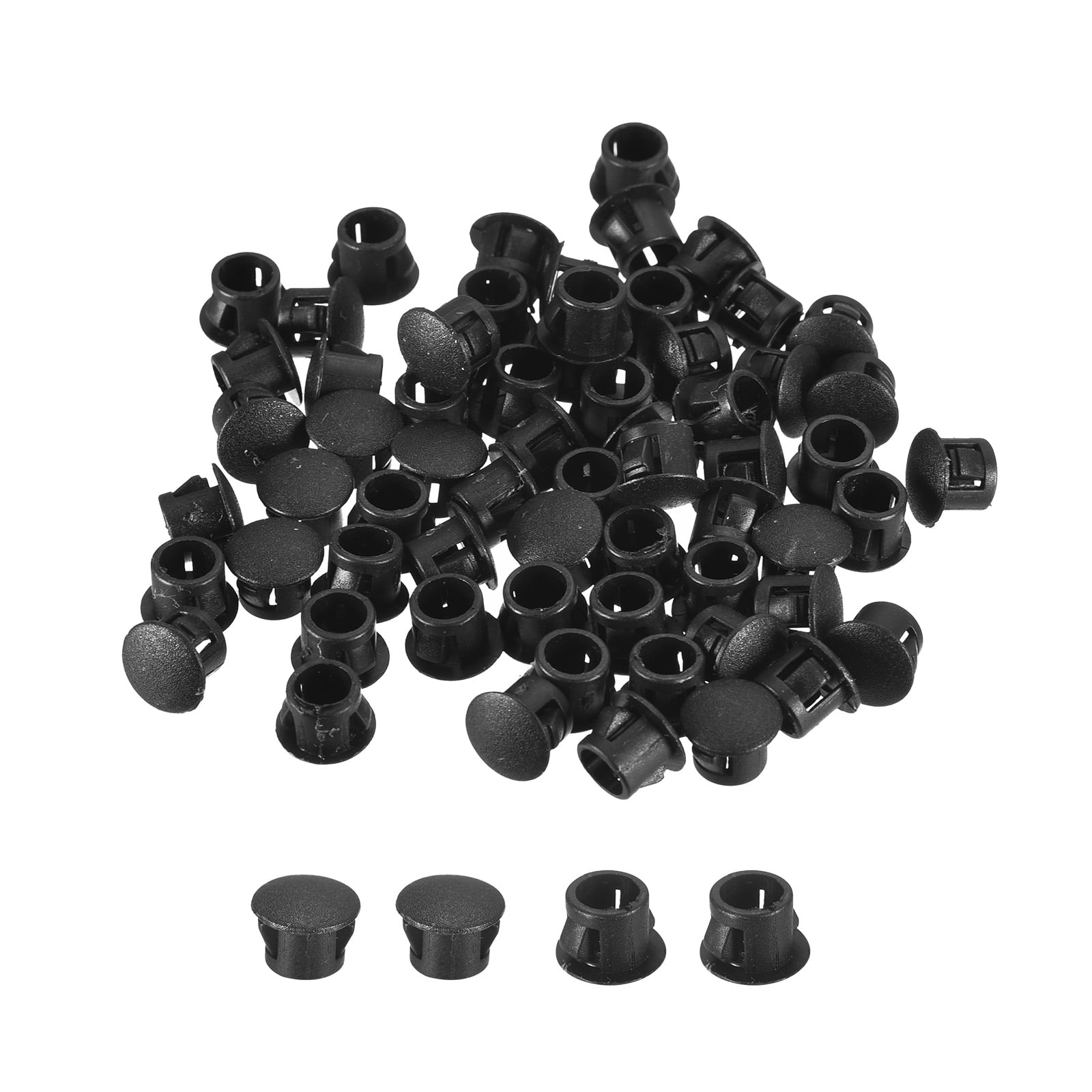 Uxcell 110Pack 5/16" Plastic Hole Plugs Panel Flush Type Knockout ...