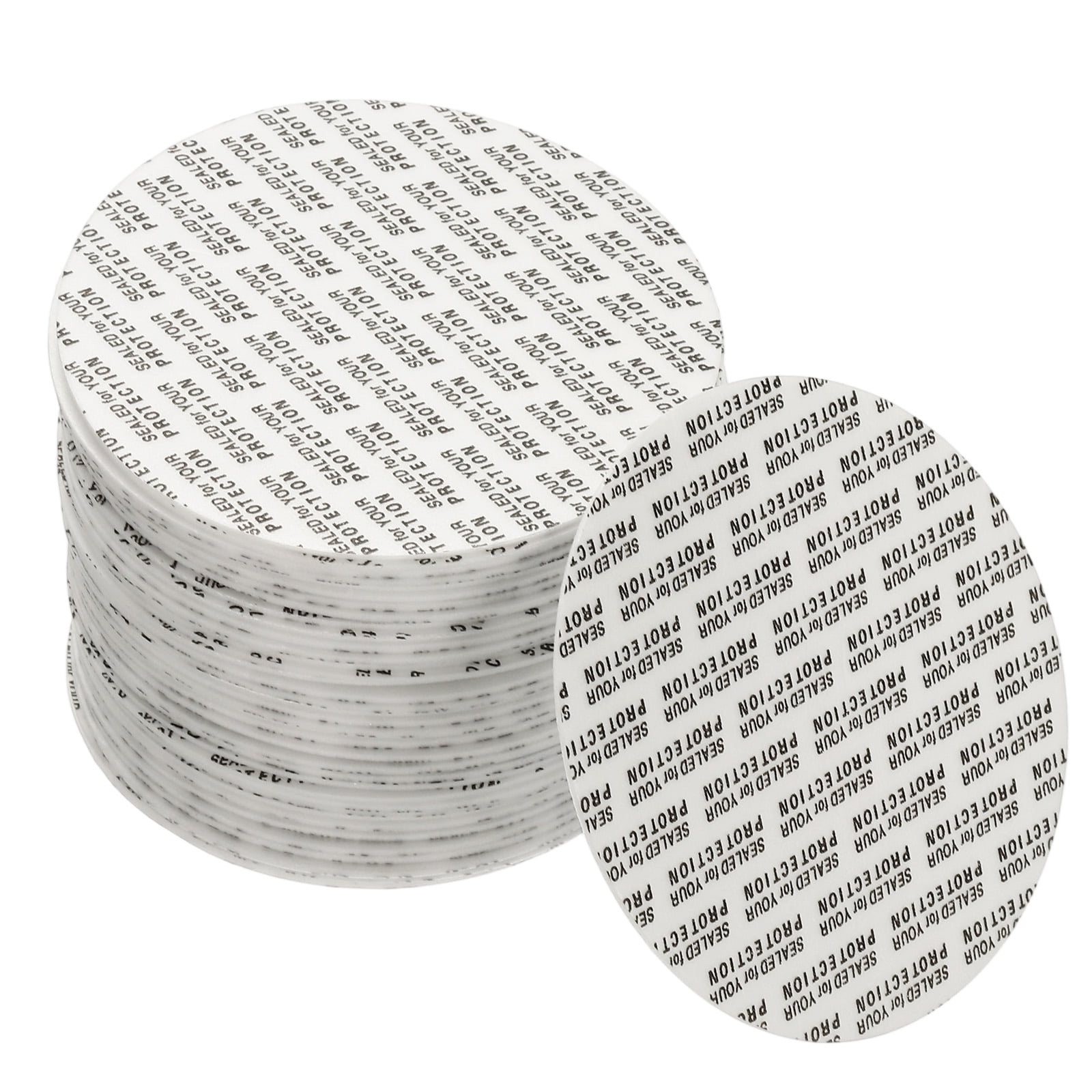 Uxcell 110Pack Foam Lid Liner, 74mm/2.91" PS Foam Resistant Tamper ...