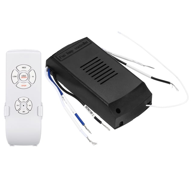 Uxcell 110V Universal Ceiling Fan Remote Control Kit, Wireless Timing ...