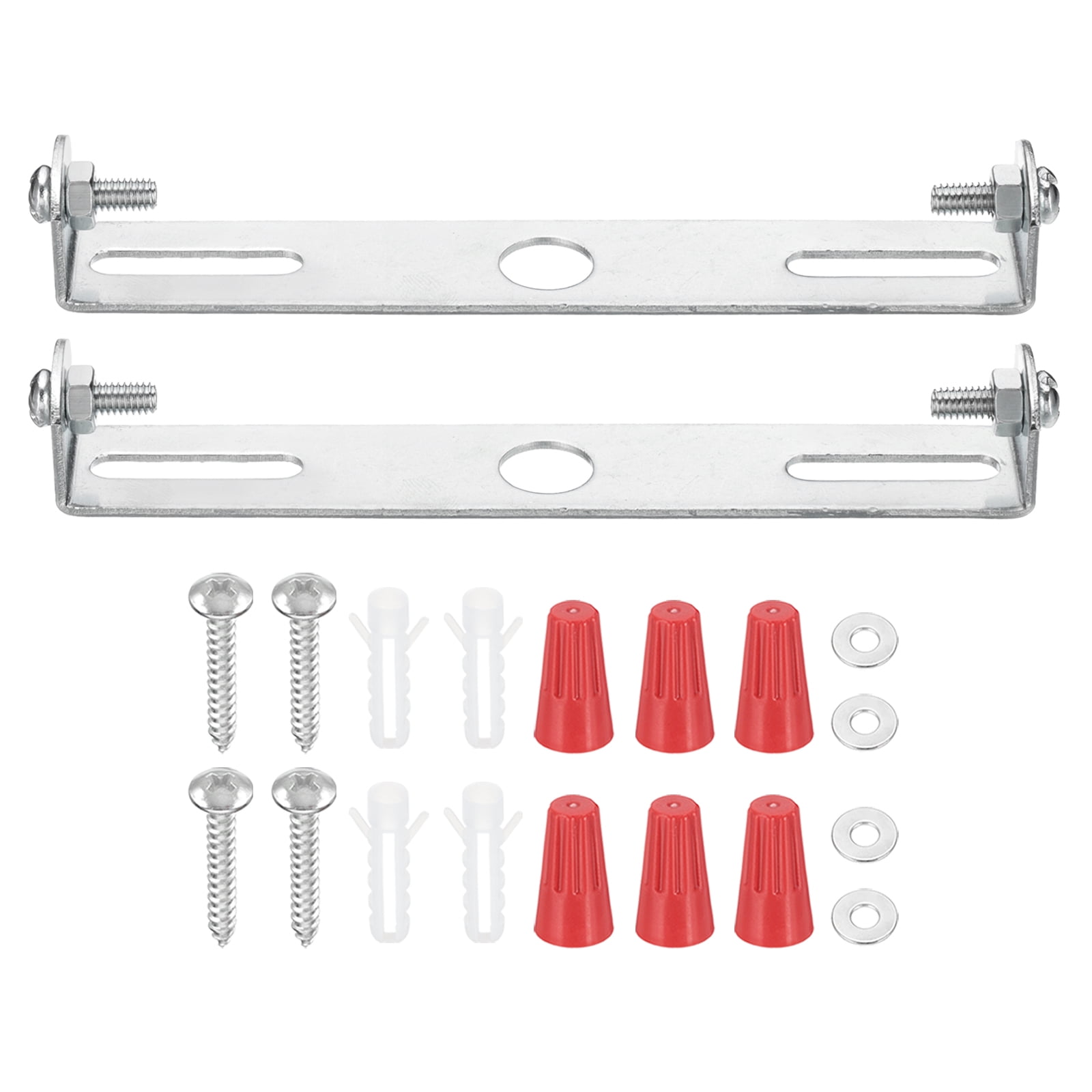 Uxcell 110mm (4.3") Universal Light Fixture Mounting Bracket Kit, 2 Set ...