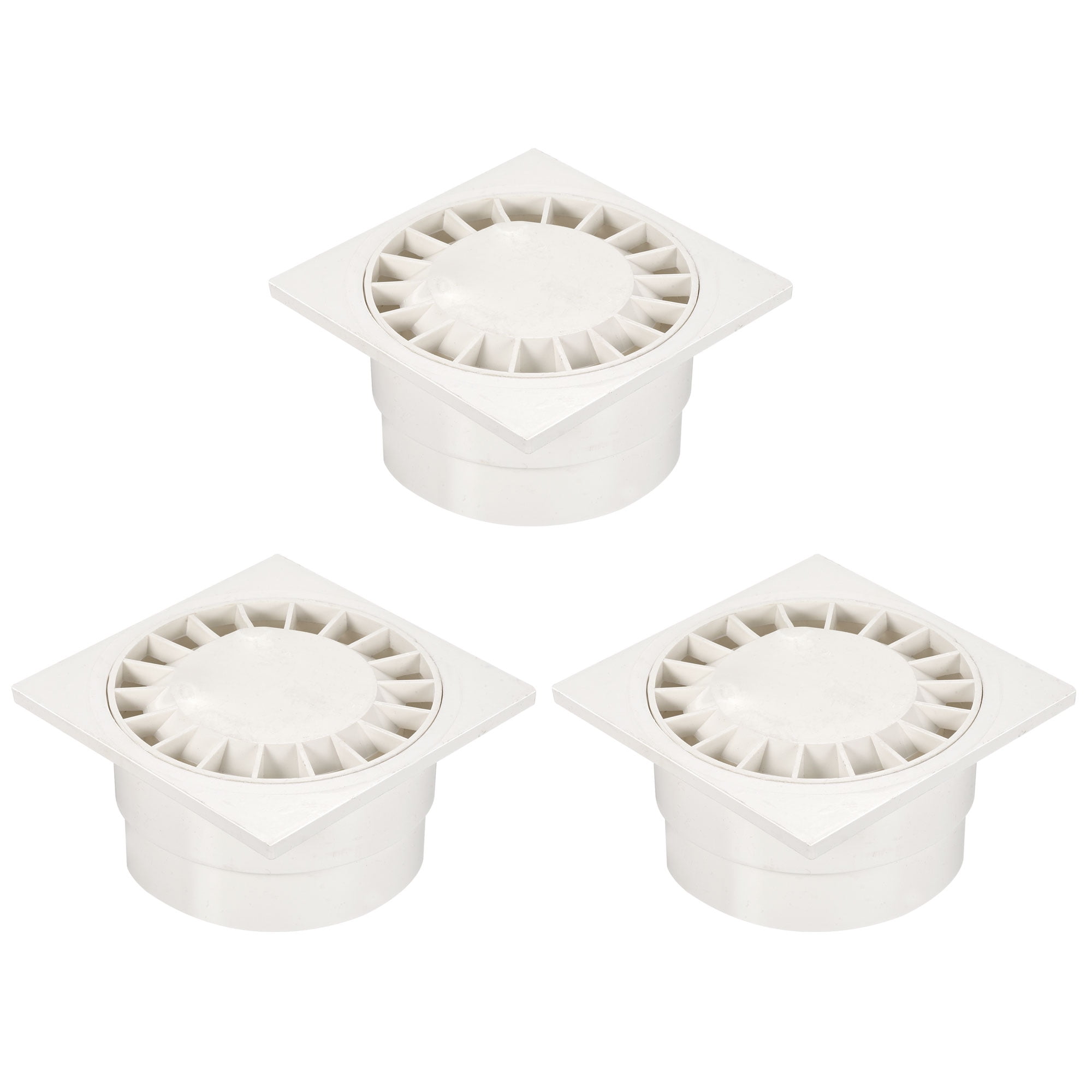 Uxcell 110mm ID Floor Drain PVC Square Grate Snap In Strainer Pipe ...