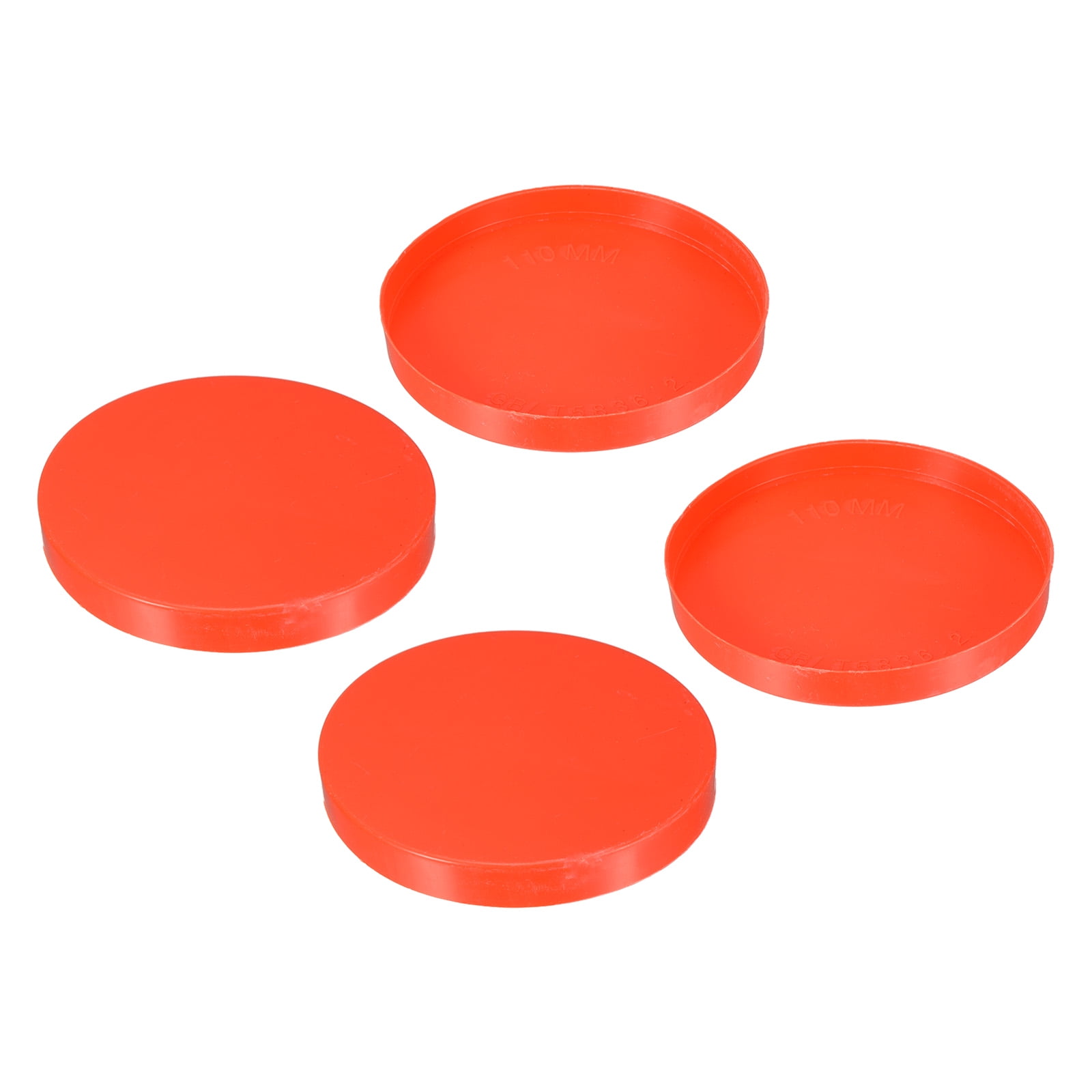 Uxcell 110mm ID Pipe End Caps, 4 Pack Round Fencing Post Tubing Insert ...