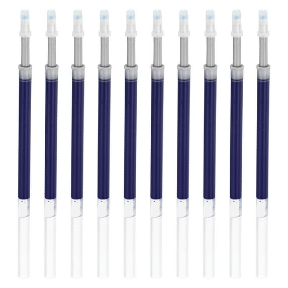 Uxcell 110mm Roller Pen Refills Blue Gel Ink Pen Refill, Transparent ...