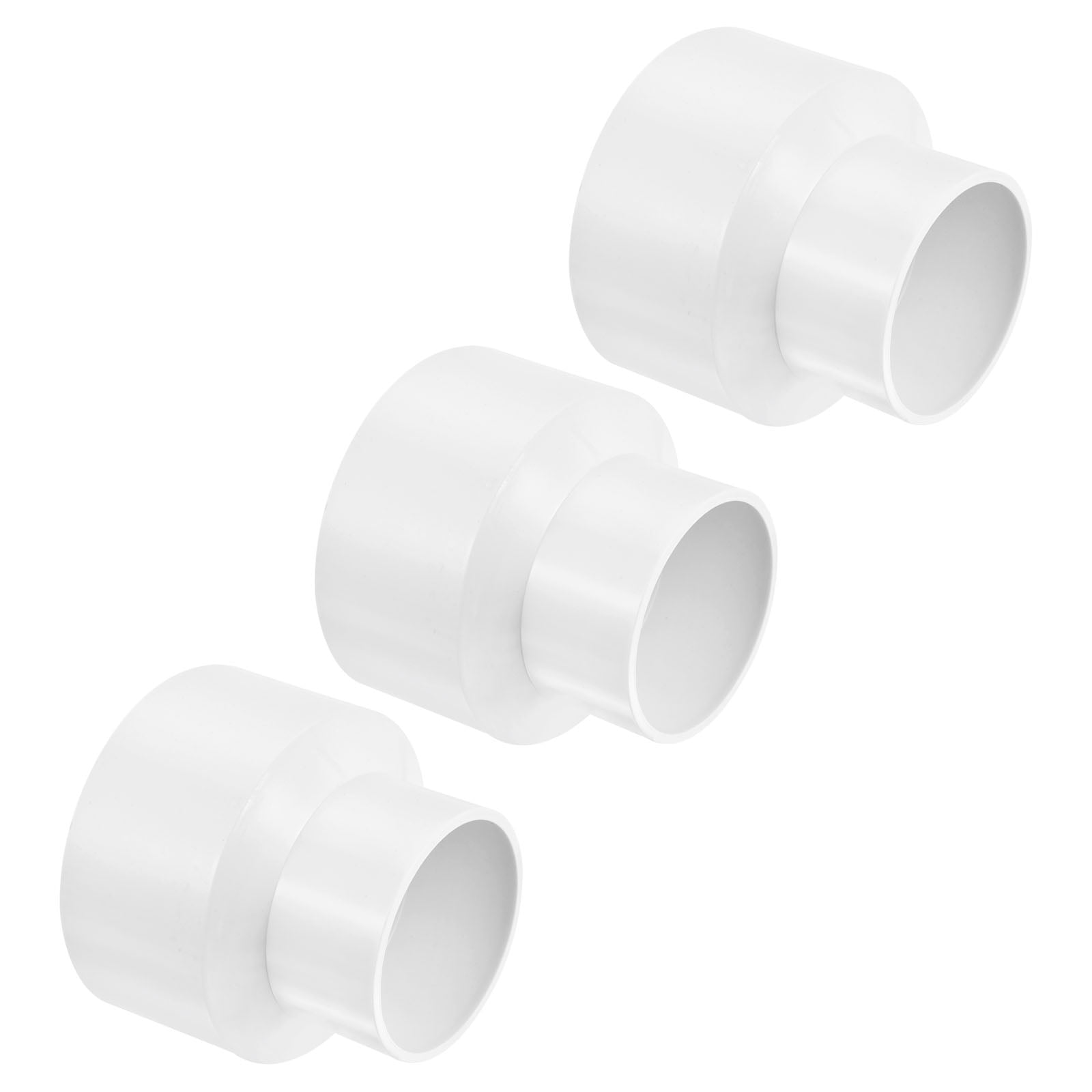 Uxcell 110mm to 75mm ID PVC Reducer Pipe Fitting Straight Adapter ...