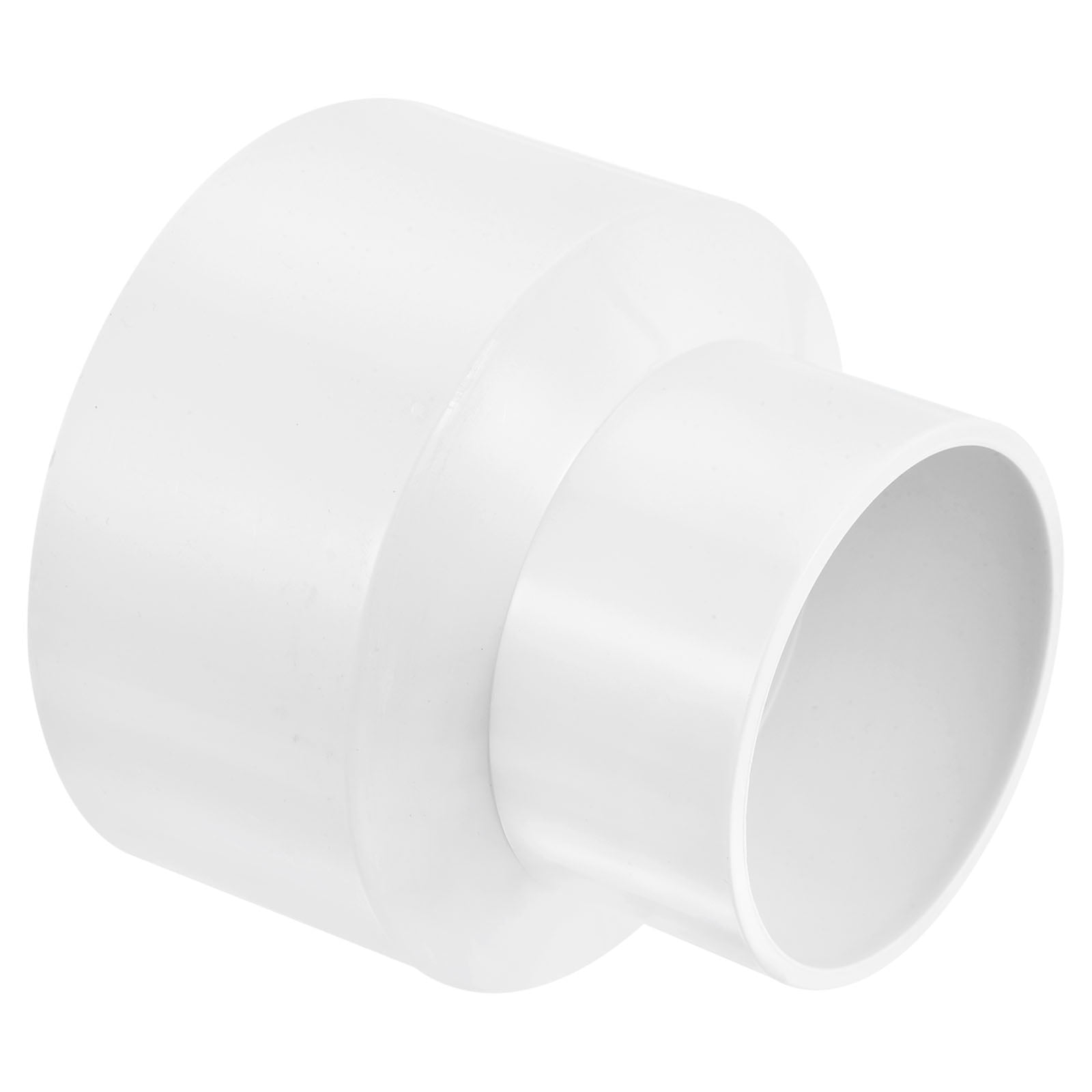 Uxcell ID Reducer Pipe Fitting Straight Adapter Connector, White 110mm ...