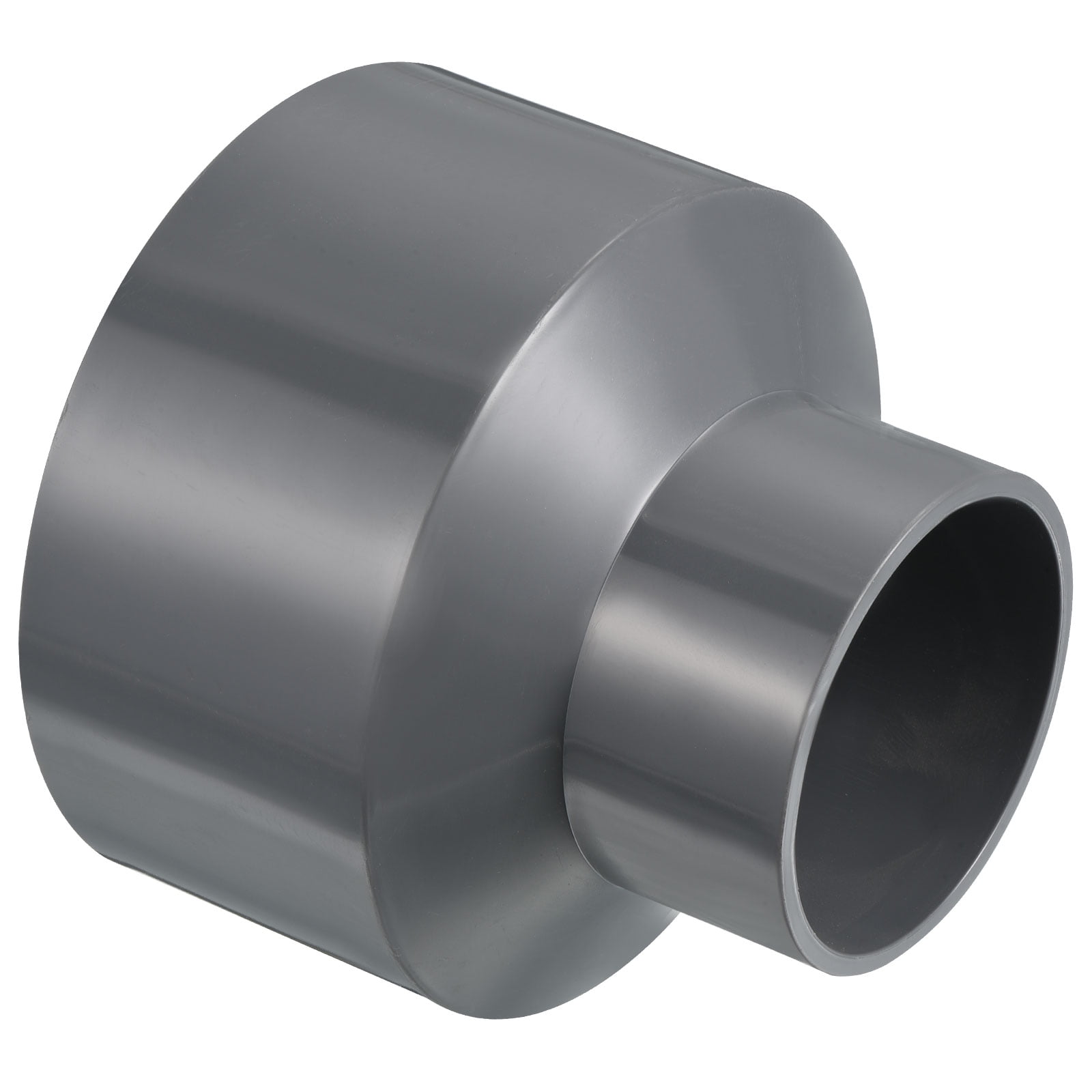 Uxcell 110x63mm PVC Reducer Pipe Fitting Straight Coupling Connector ...