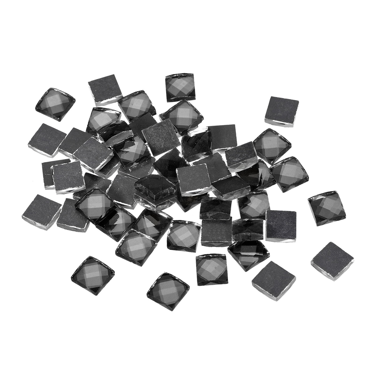 Uxcell 111Pack Mosaic Tiles, 13 Faces Glitter Crystal Glass Pieces ...
