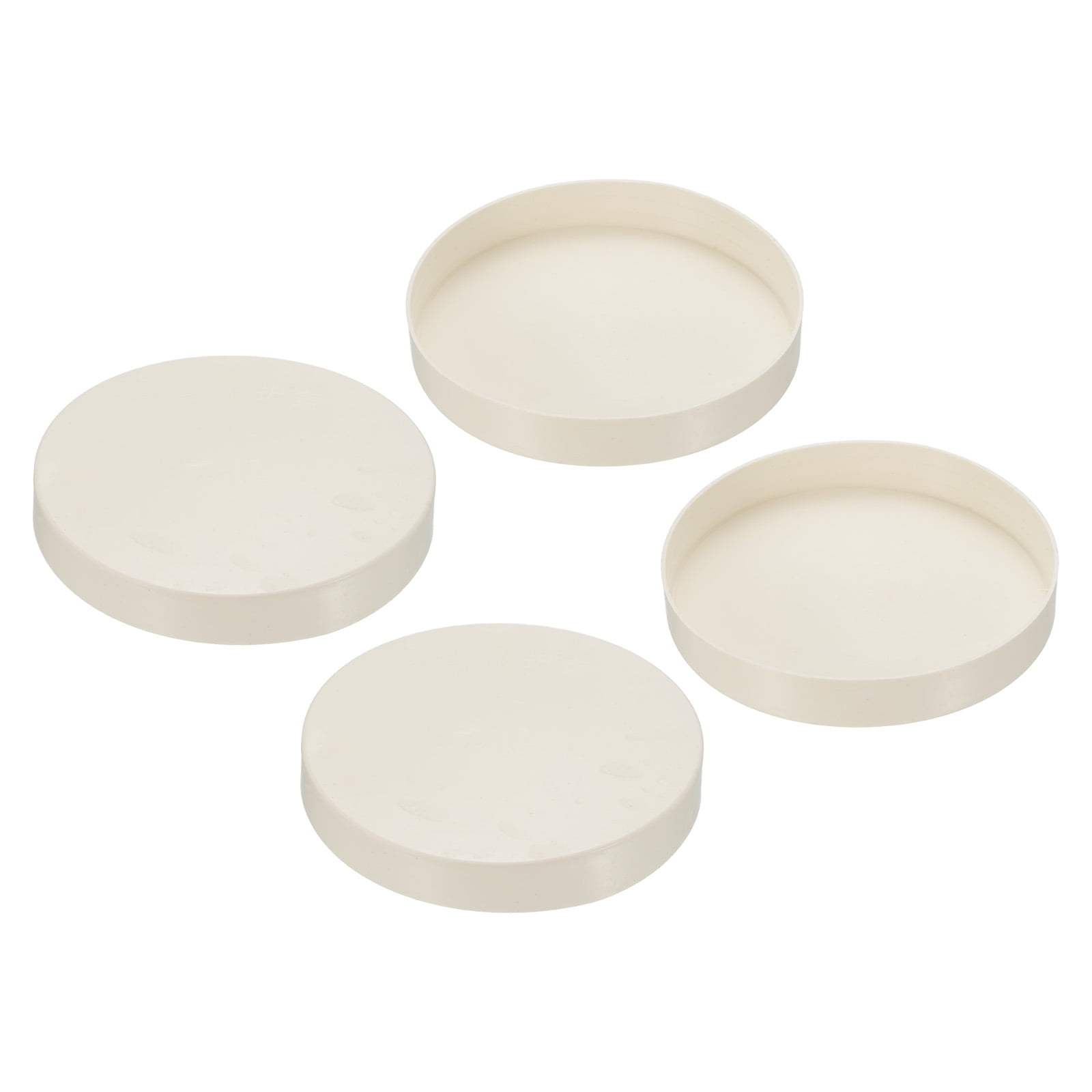 Uxcell 114mm ID Pipe End Caps, 4 Pack Round Fencing Post Tubing Insert ...