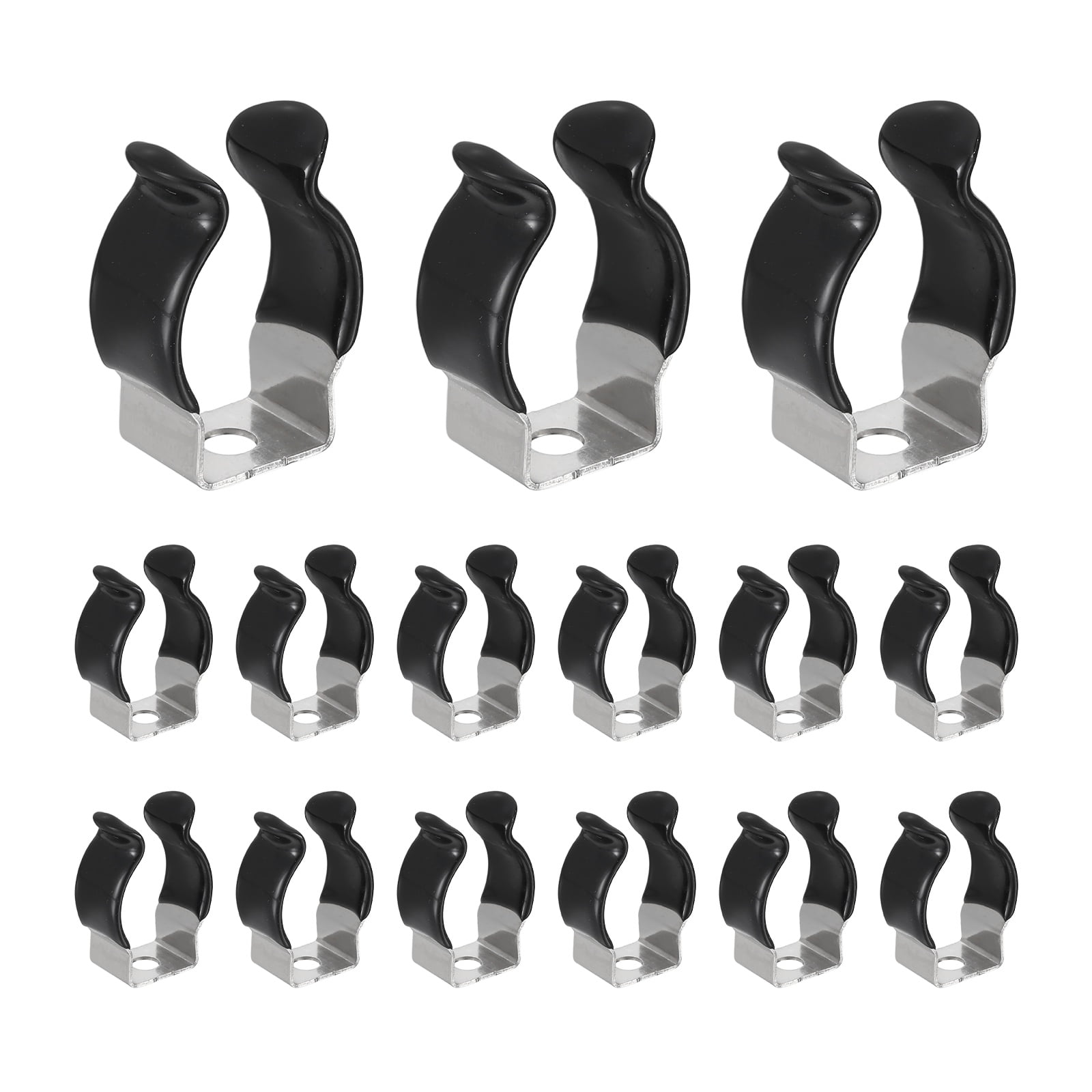 Uxcell 115Pcs T6 U Clips Holder Bracket, Stainless Steel LED ...