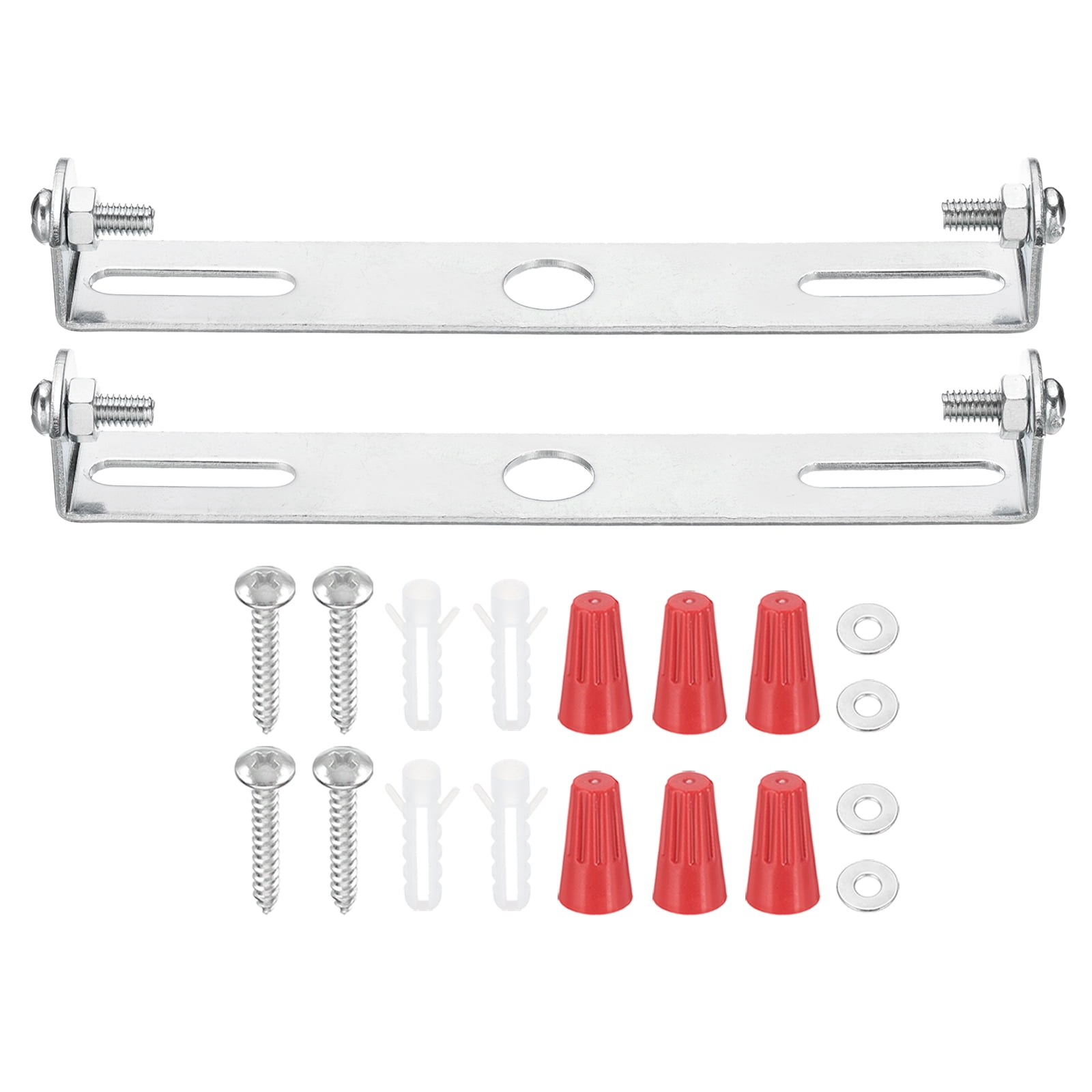 Uxcell 115mm (4.5") Universal Light Fixture Mounting Bracket Kit, 2 Set ...
