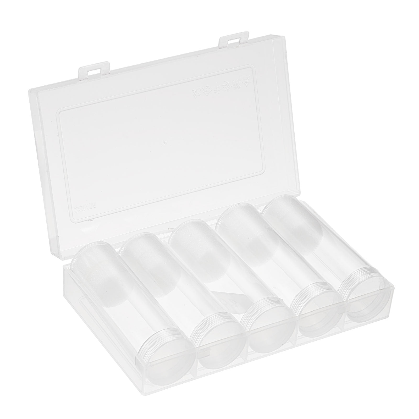 Uxcell 115mm Height Coin Tubes Coin Holder Container with Storage Box ...