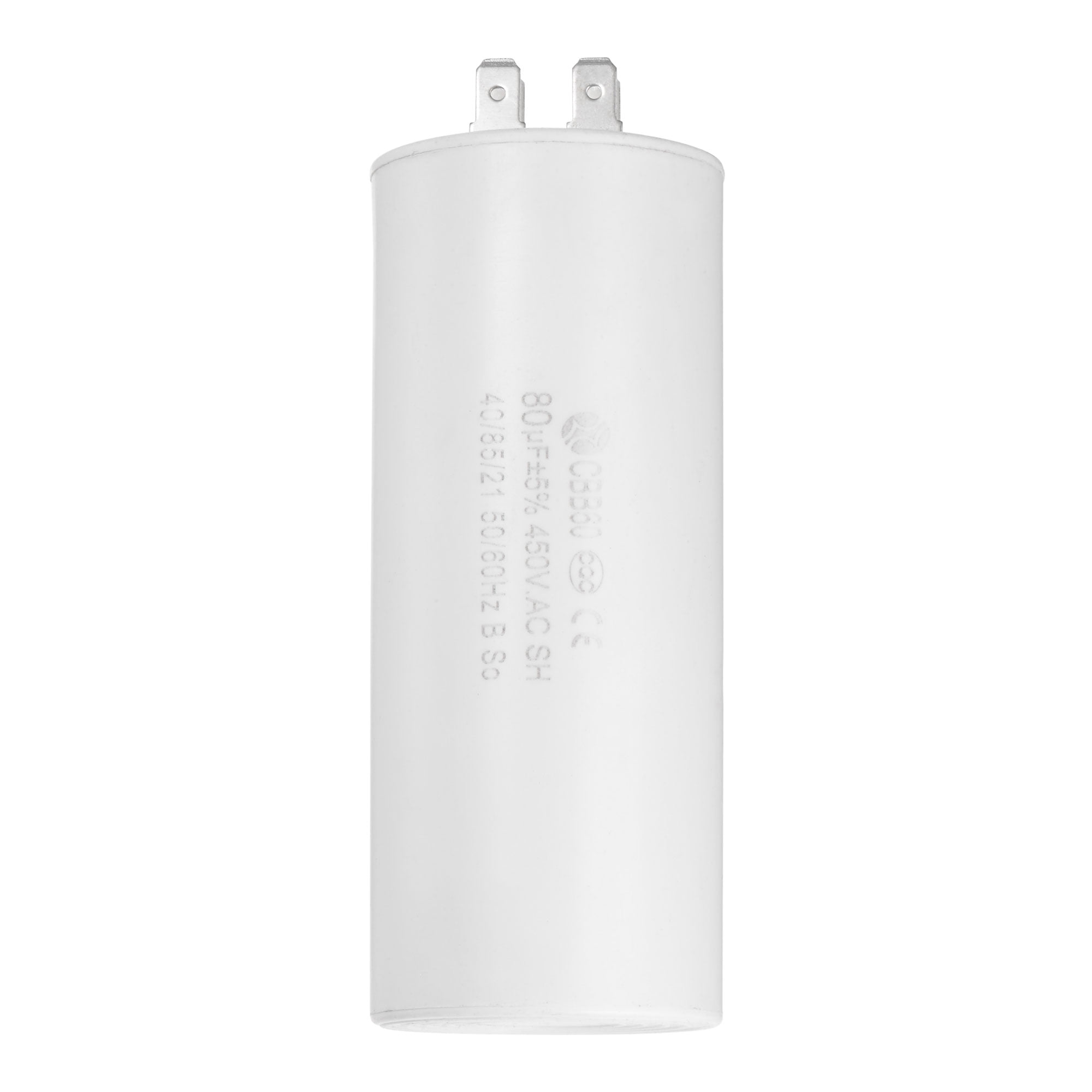 Uxcell 115x55mm 80uF 450V AC 50/60Hz Double Insert CBB60 Run Capacitor ...