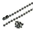 Uxcell 118.1" Long 0.12" Diameter Black Beaded Link with Connectors ...