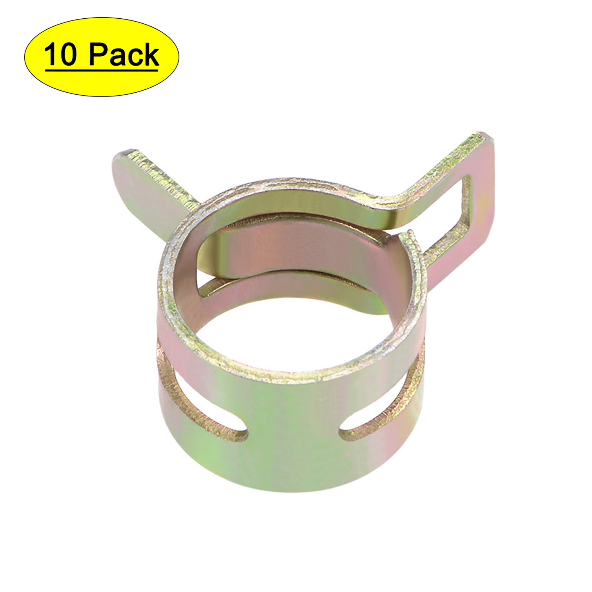 Uxcell 11mm Color-zinc Steel Band Spring Clamp for Fuel Line Silicone ...