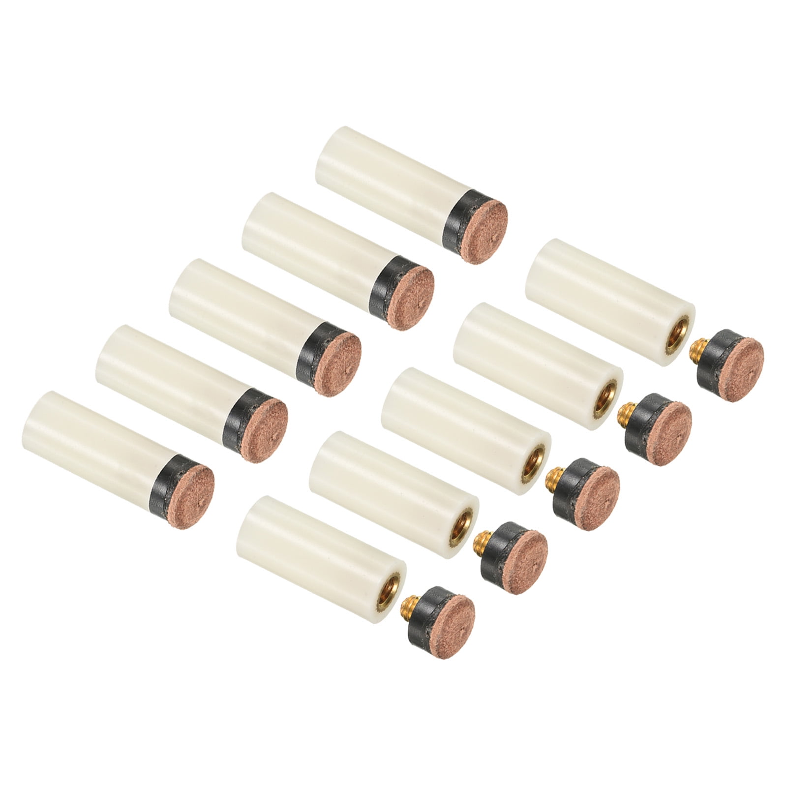 Uxcell 11mm Dia Screwing Billiard Pool Cue Tips with Cue Stick Ferrules ...