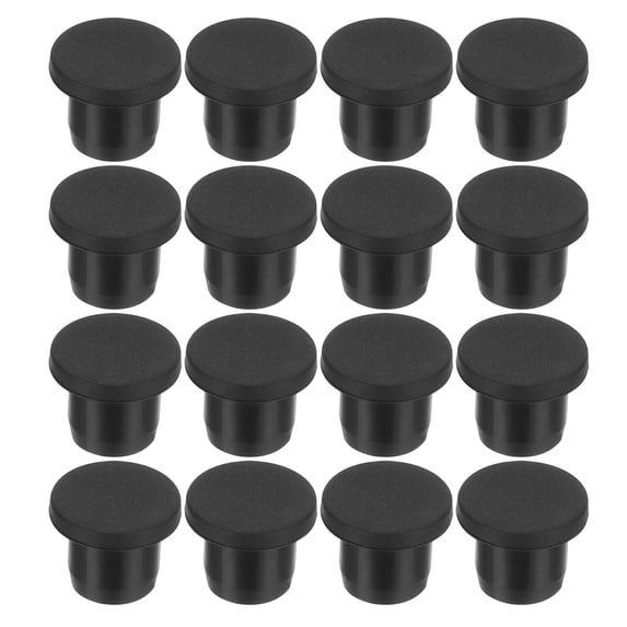 Uxcell 11mm Diameter Rubber Hole Plugs, 16 Pcs Silicone Rubber Round ...