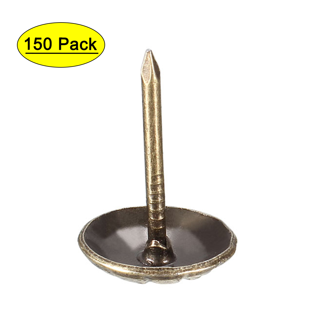 Uxcell 11mm Head Dia Round Thumb Push Pins Bronze Tone Upholstery Nails Tack 150 Pack - Walmart.com