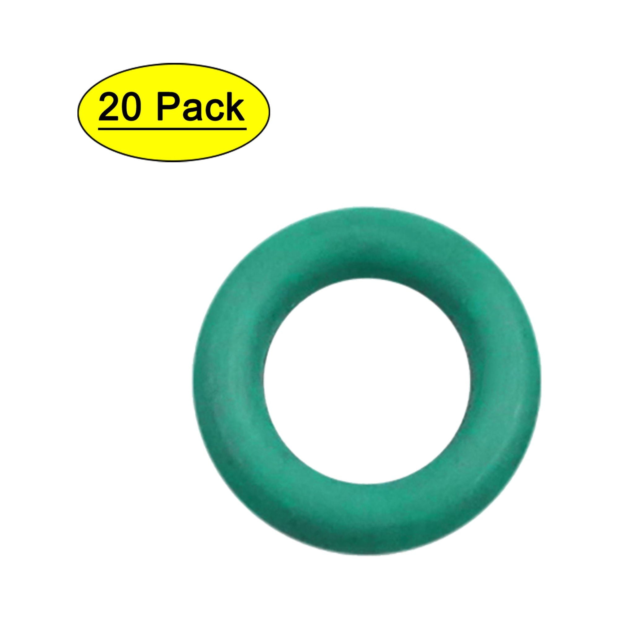 Uxcell 11mm OD 6mm ID 2.5mm Width Fluorine Rubber Seal O Rings Green 20 ...