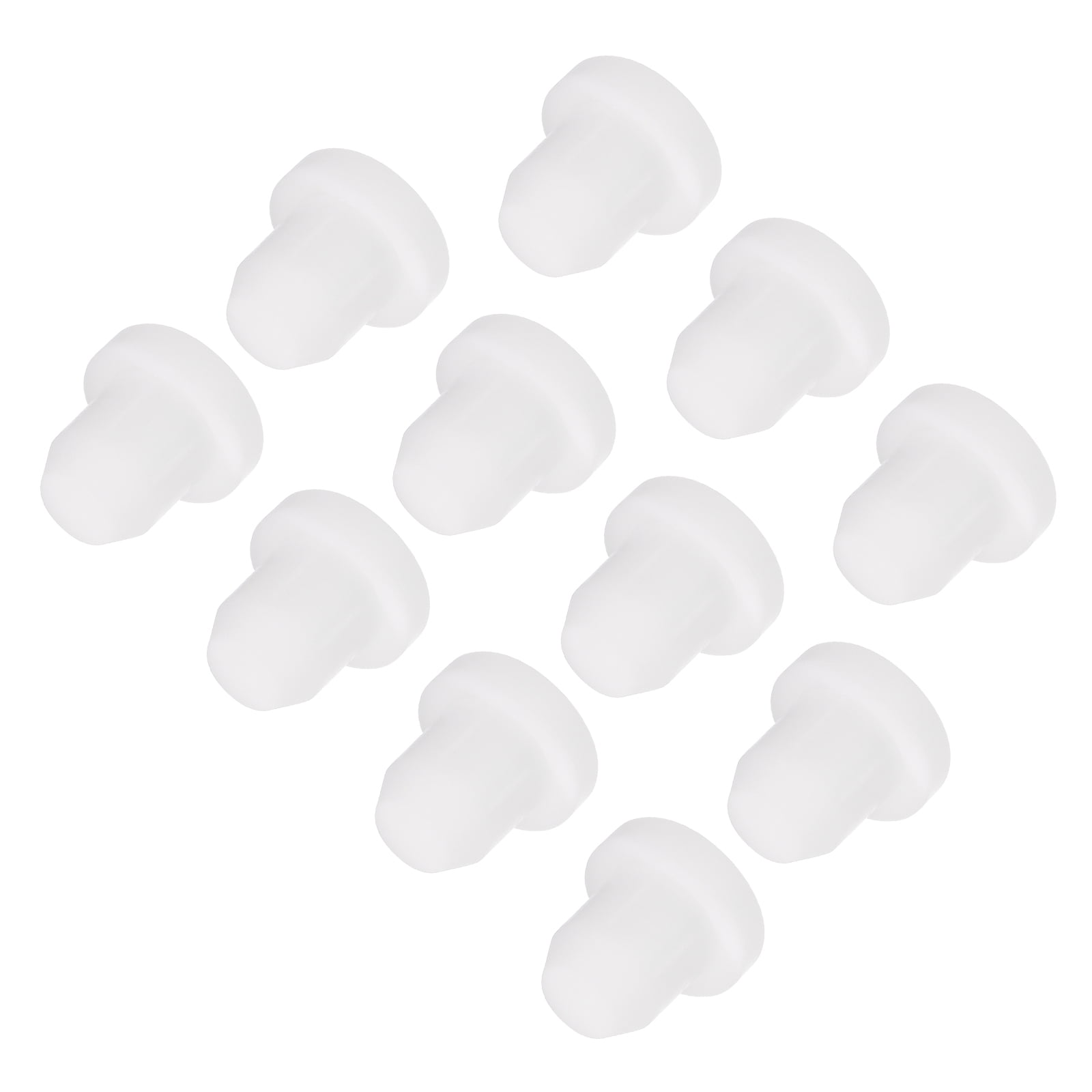 Uxcell 11pcs T-Shaped Silicone Plugs 6.5mm 1/4" Dia Snap in Plug Seal ...